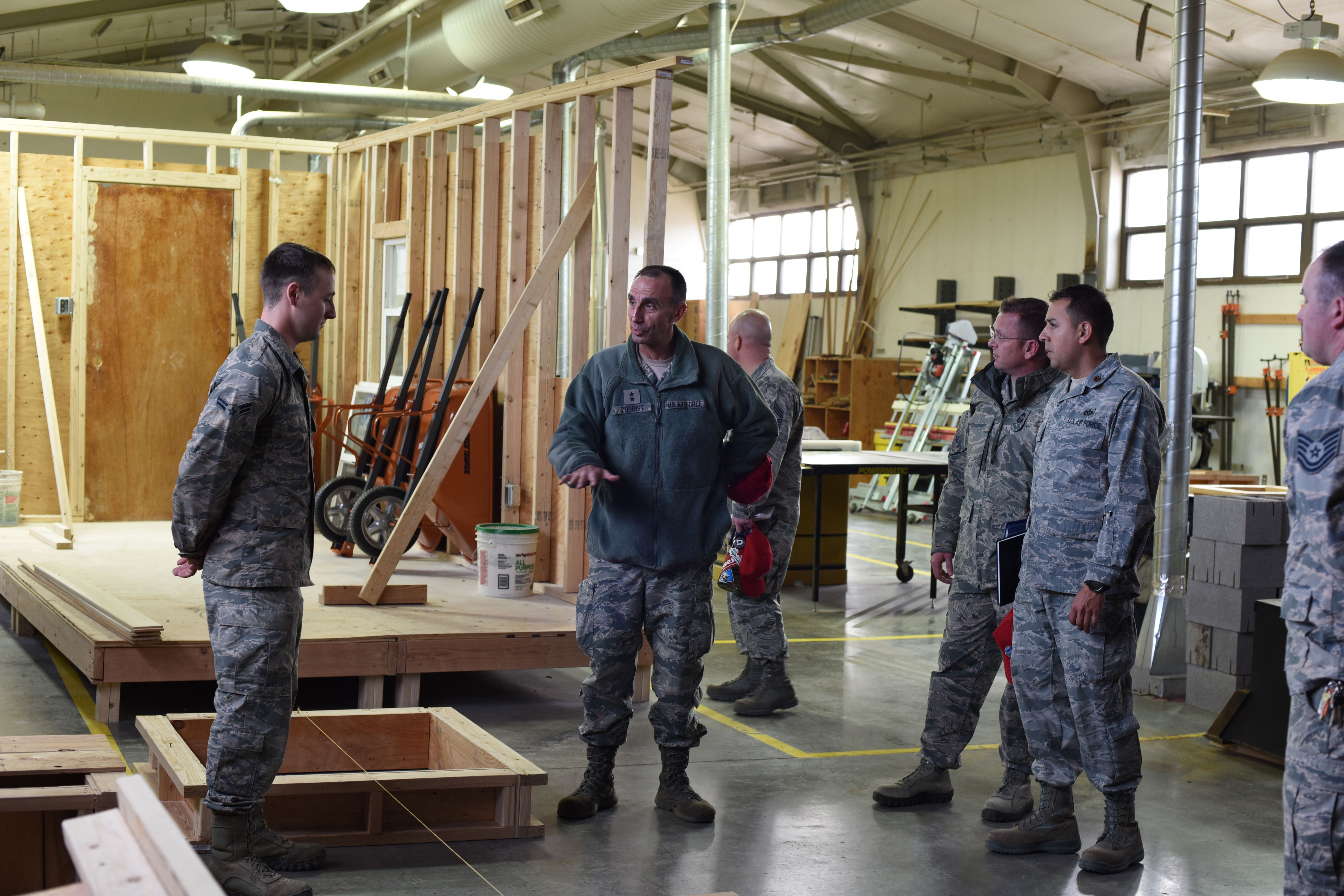 9th Air Force leadership visits RED HORSE before deployments ...