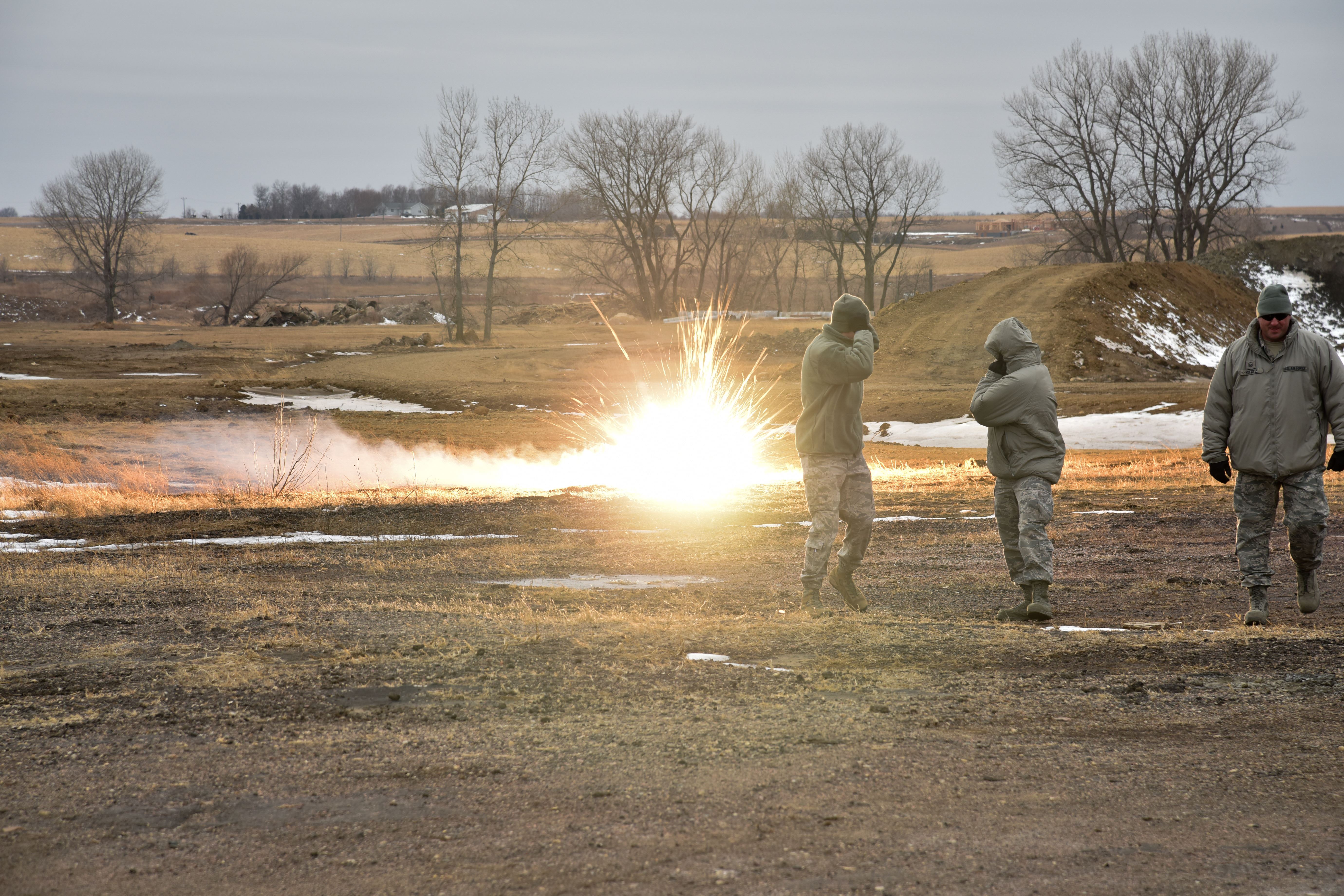 Grenades detonated as part of Security Forces training > 114th Fighter ...