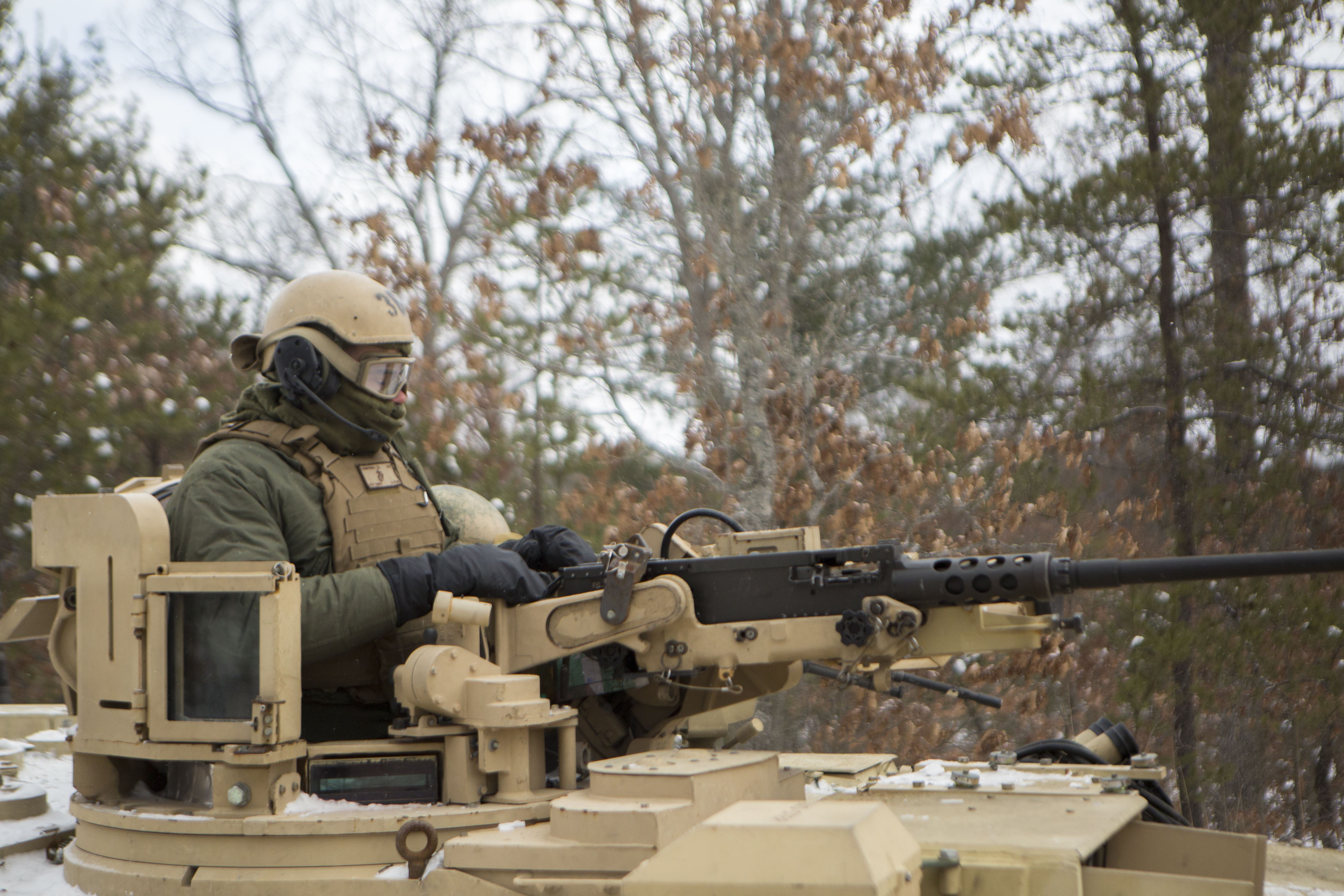 Fox Company, 4th Tank Battalion battles the cold during Winter Break 18