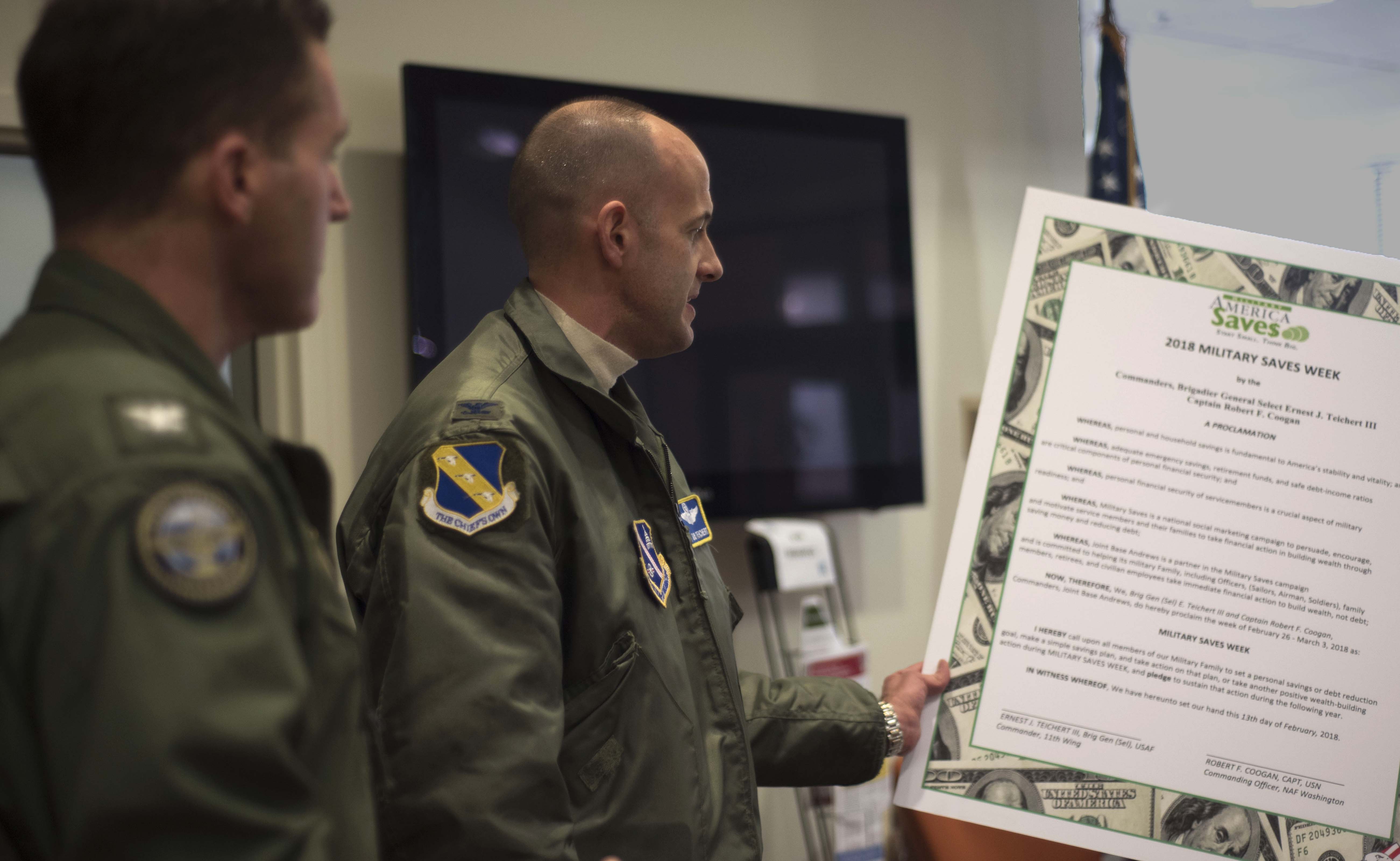 Military Saves Week Proclamation Signing > 459th Air Refueling Wing ...