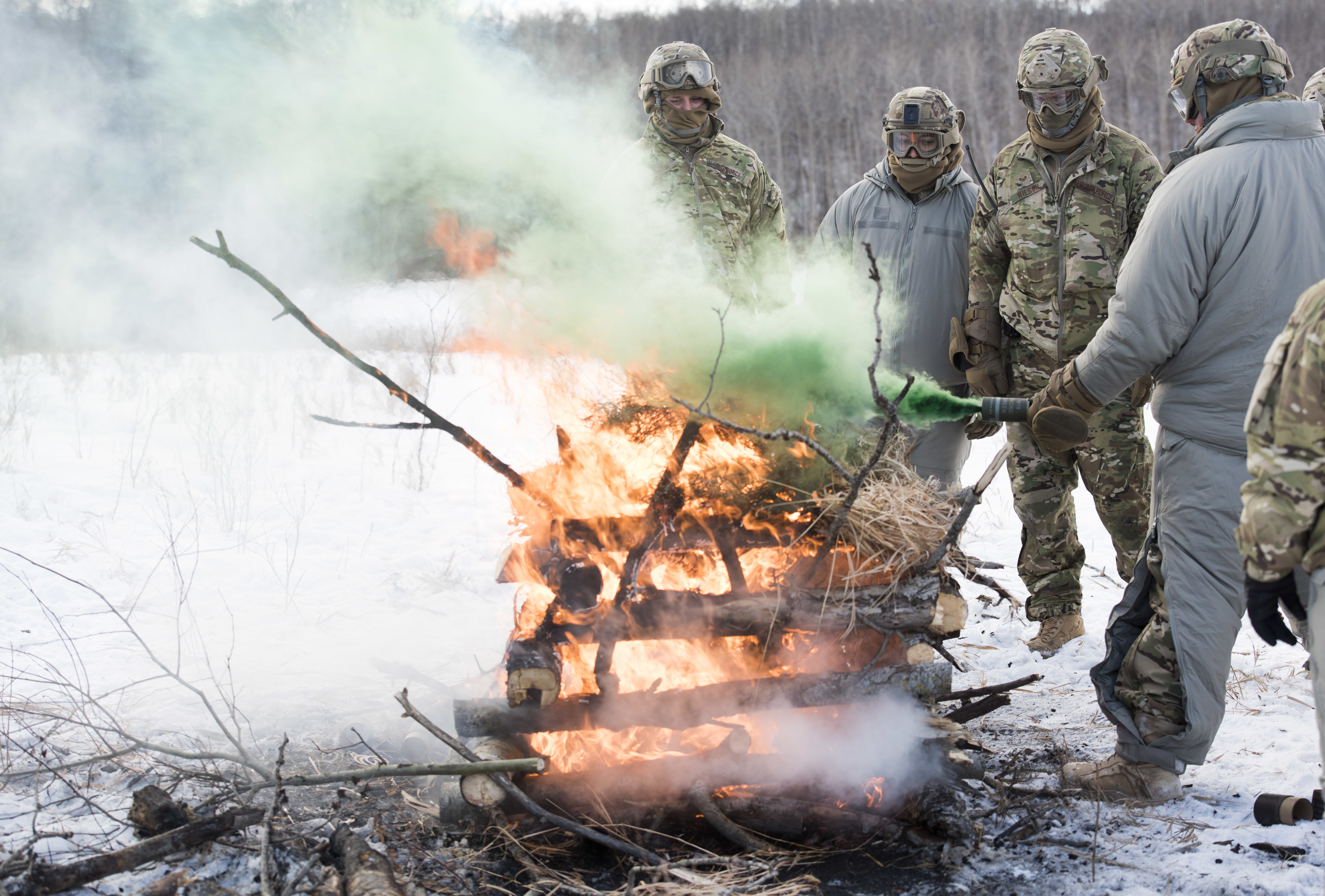 Braving the cold: 91st SFG participates in survival exercise