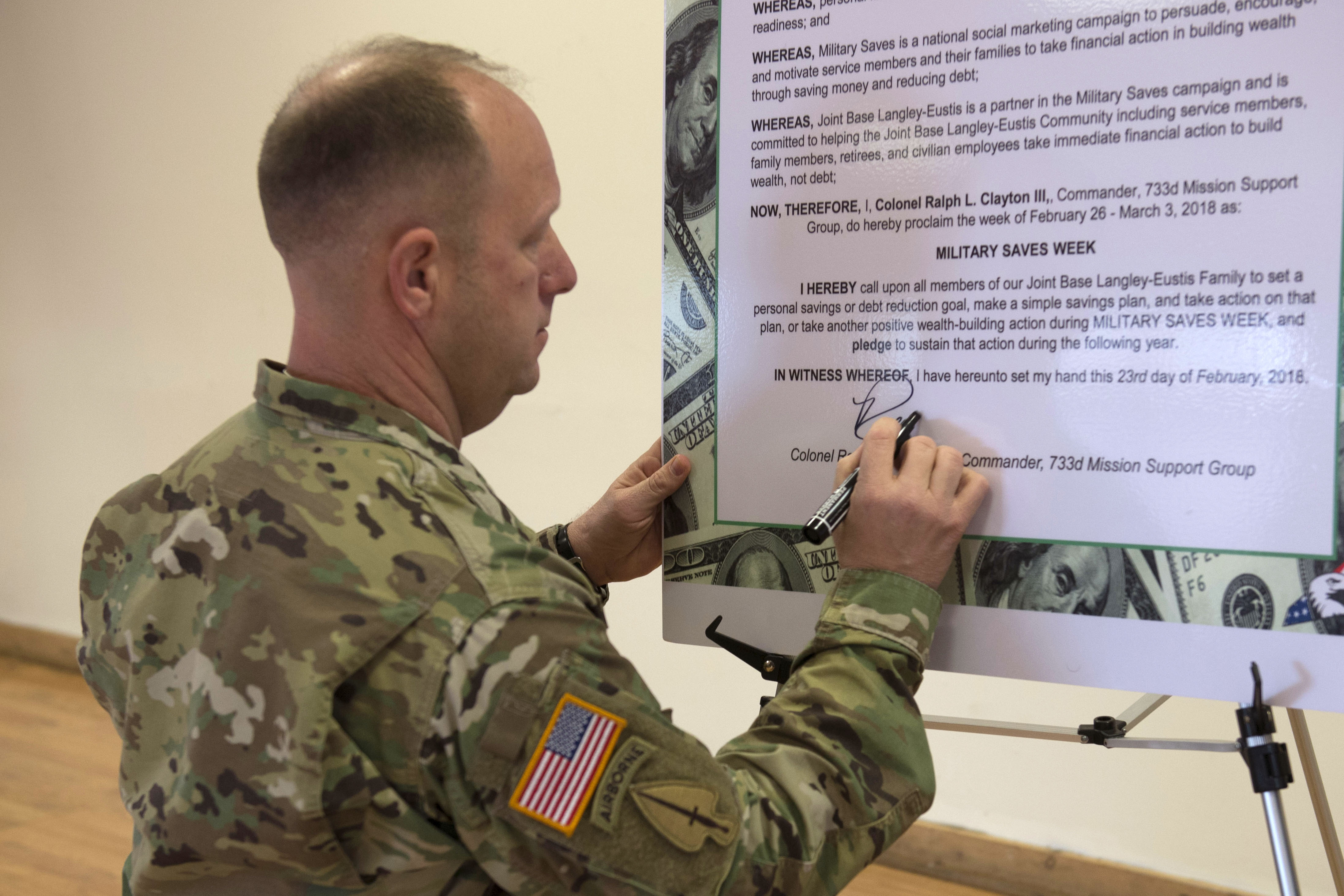 Military Saves Week Proclamation