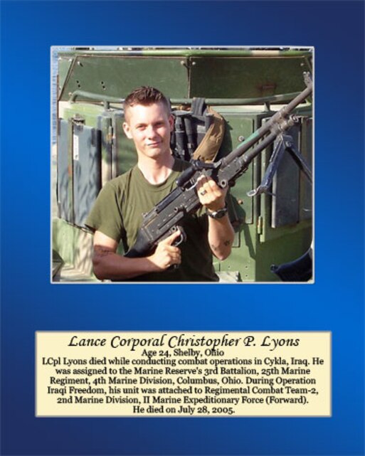 Lyons, Lance Cpl. Christopher P. > U.S. Marine Corps Forces Reserve ...