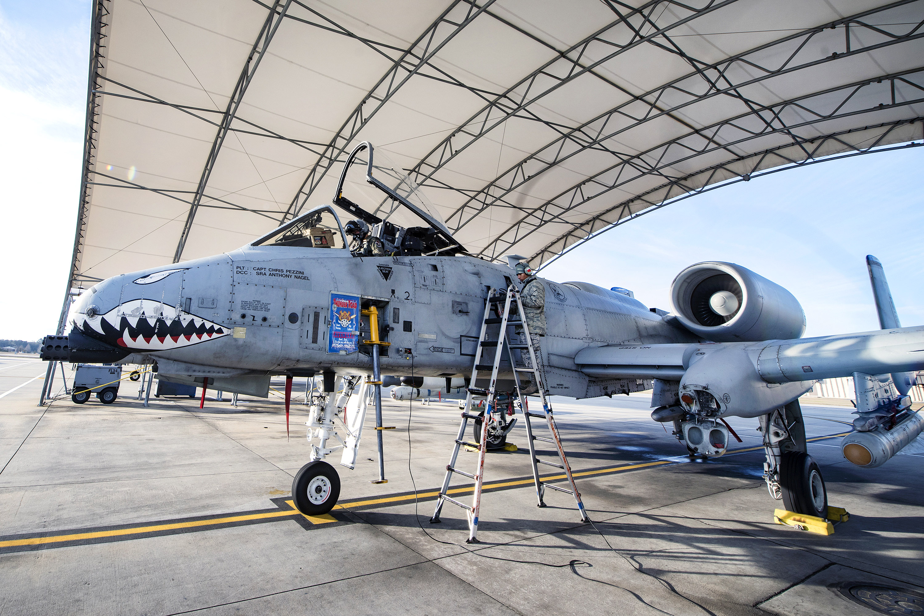A-10 Thunderbolt before a training mission at Moody Air Force Base, Ga ...