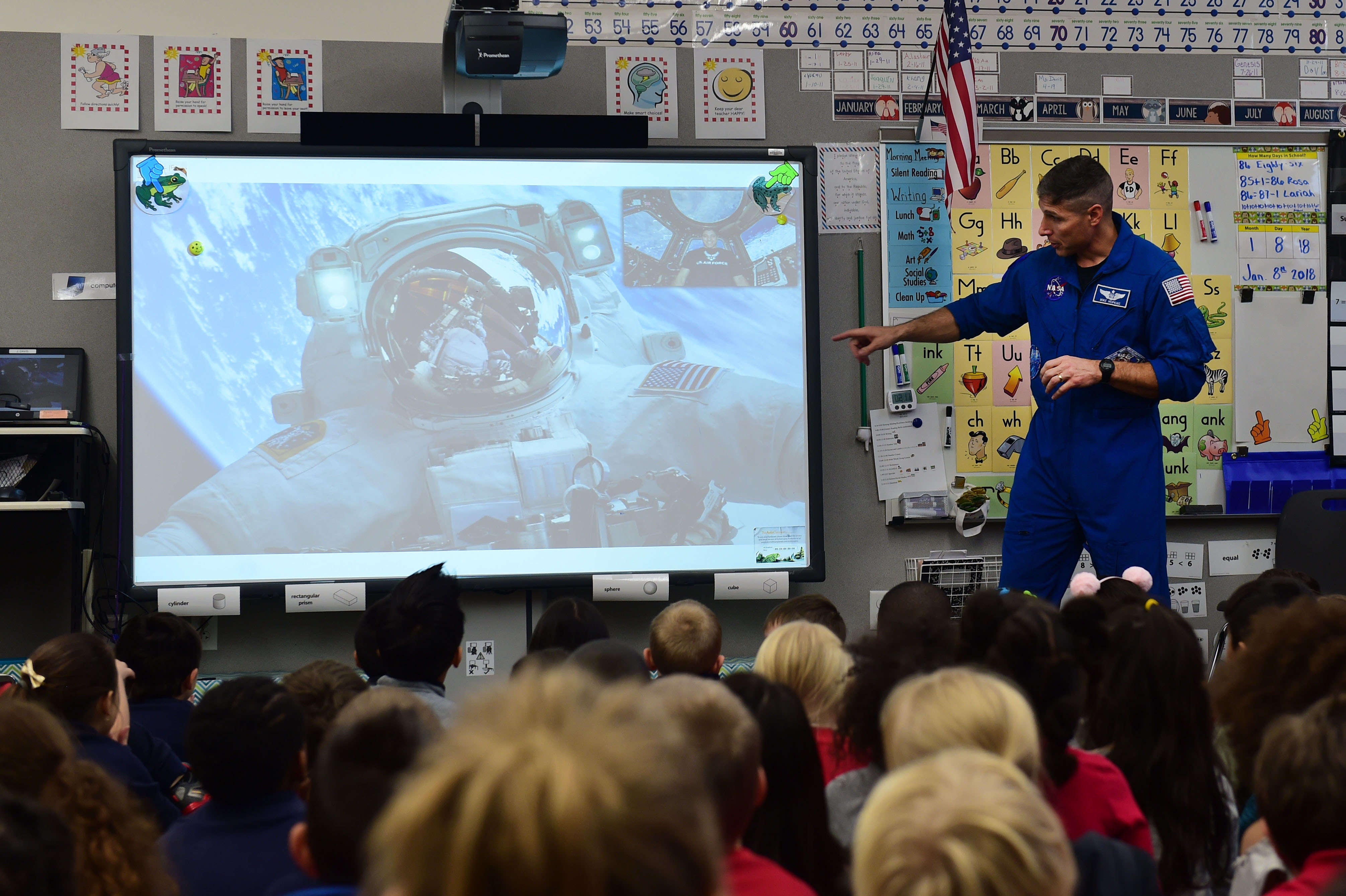 NASA astronaut visits Team Buckley