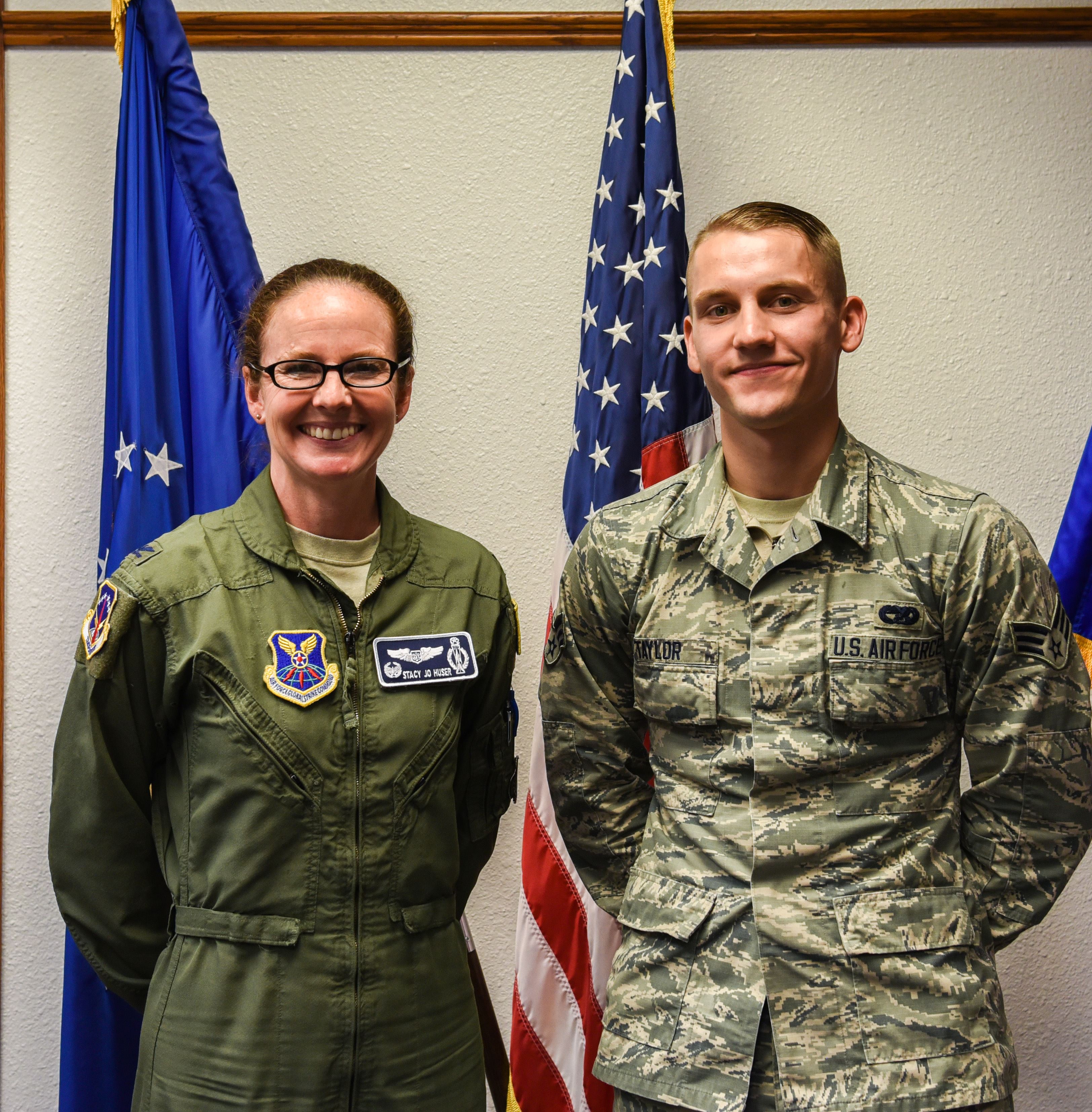 Airman spends day with wing commander