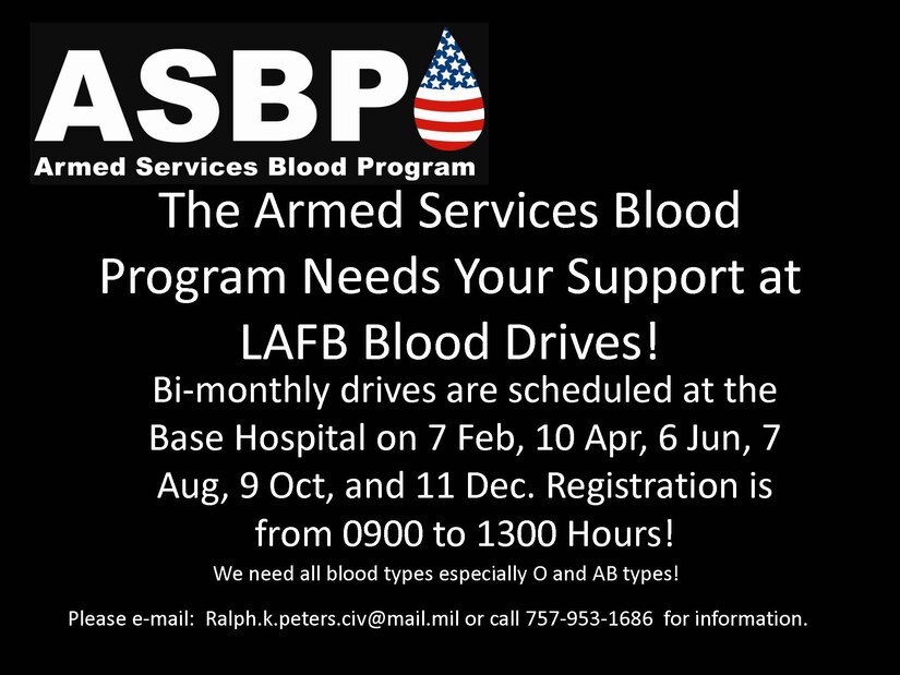 ASBP needs blood supply to meet demand > Joint Base Langley-Eustis ...