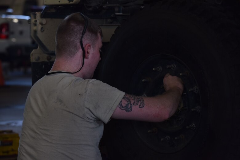 High octane Airmen: 509th LRS vehicle maintenance shop keep high tempo ...