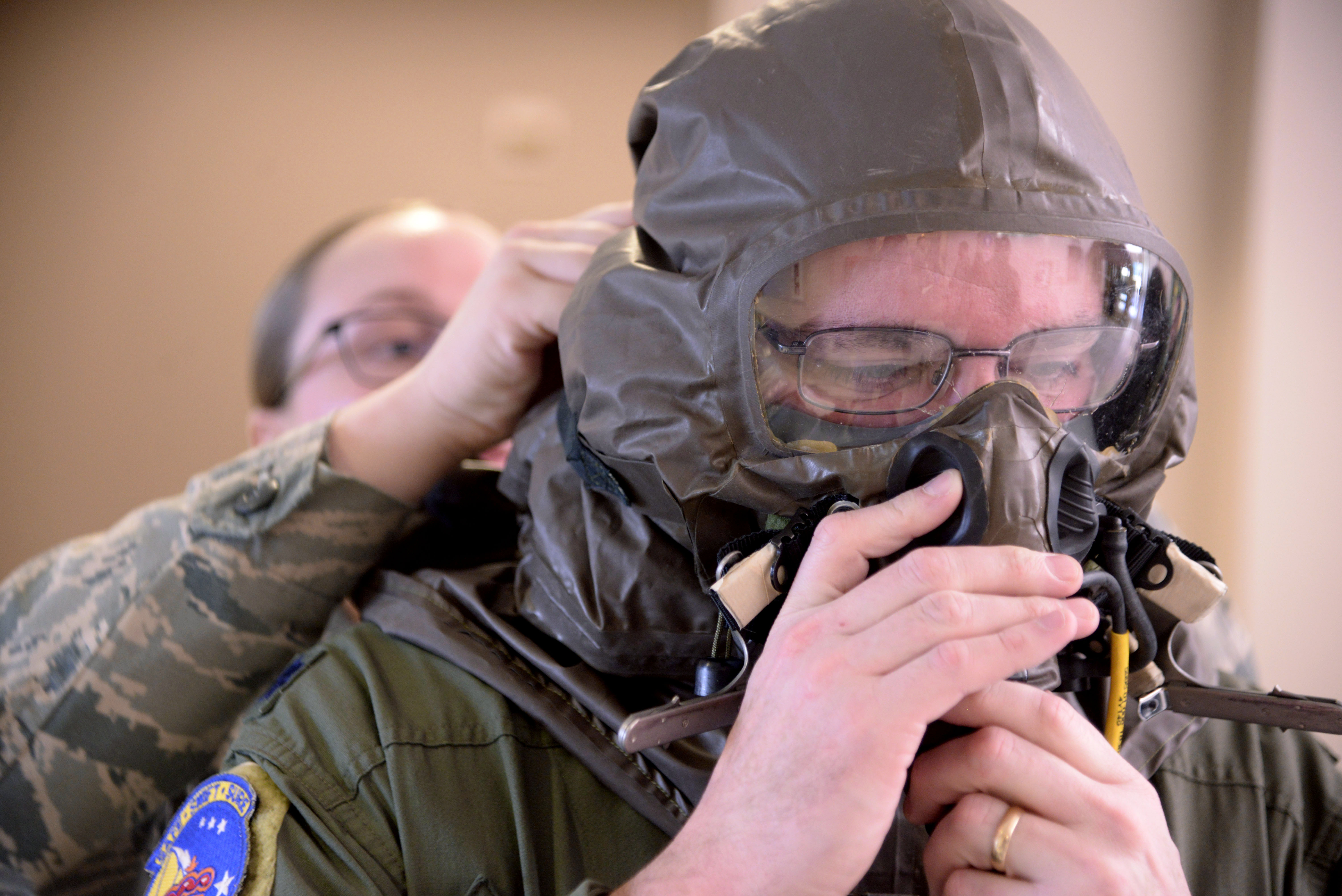 Dover Airmen participate in CBRN training