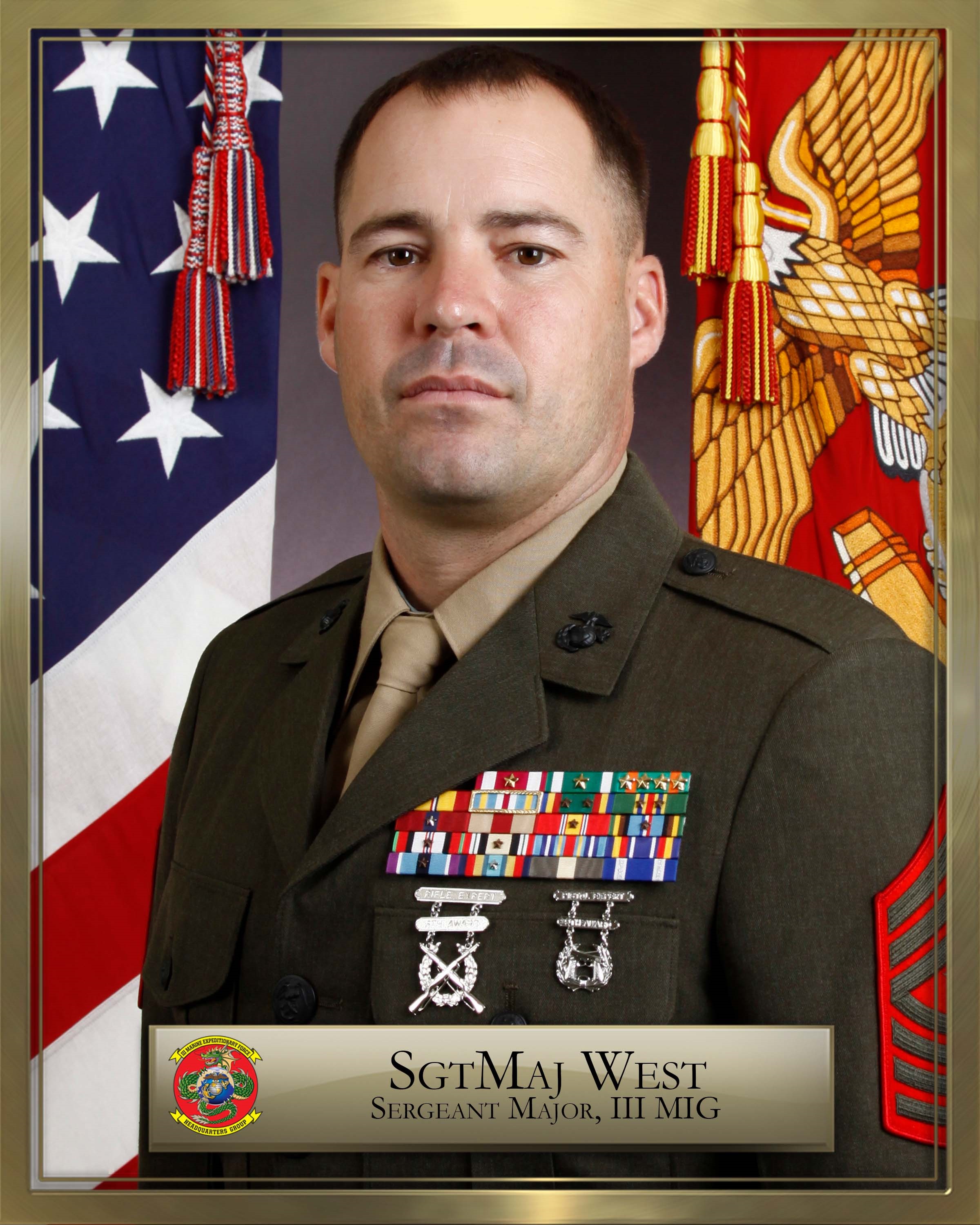 Sergeant Major Michael J. West > Marine Corps Base Camp Butler > Biography