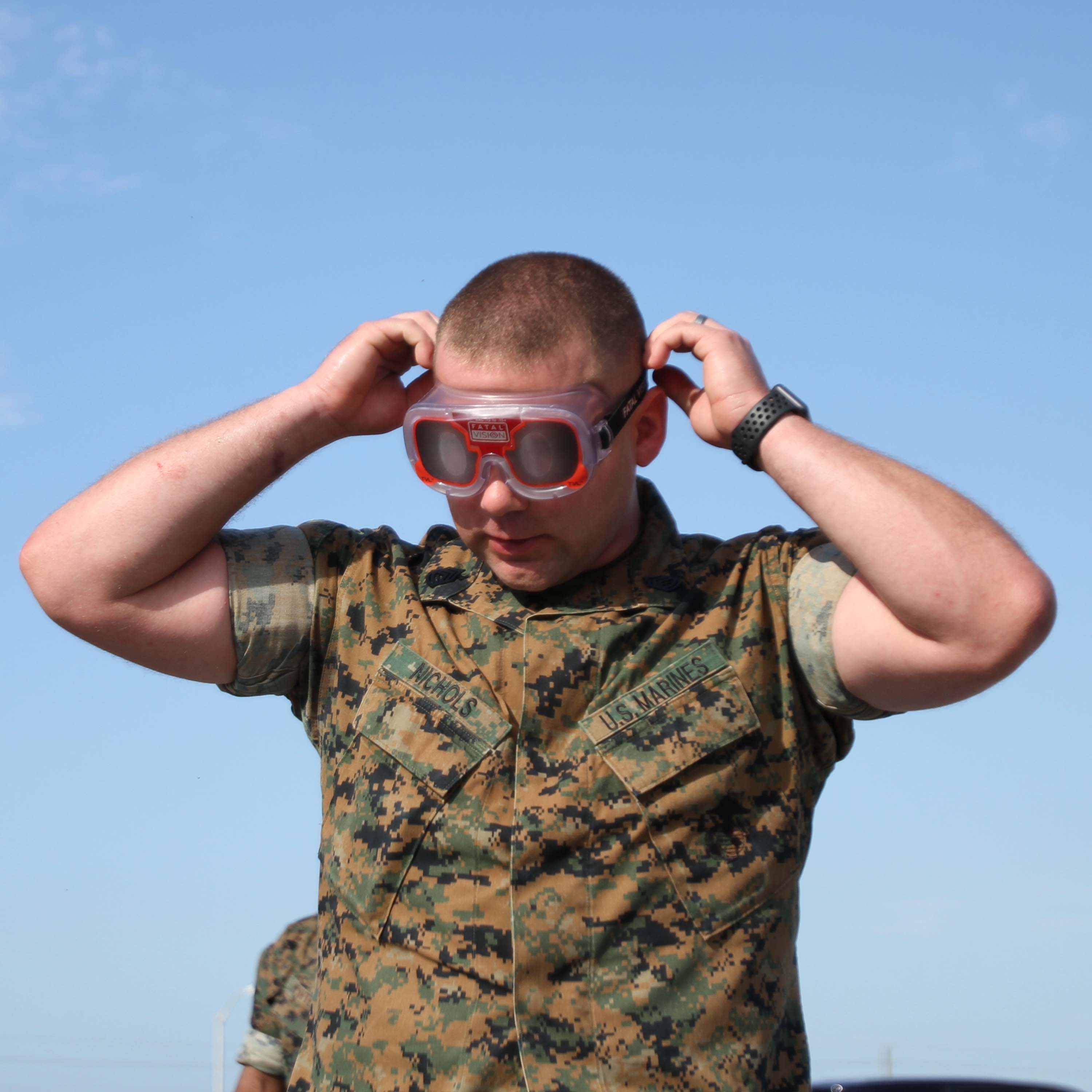 Marines introduced to impaired driving training aid