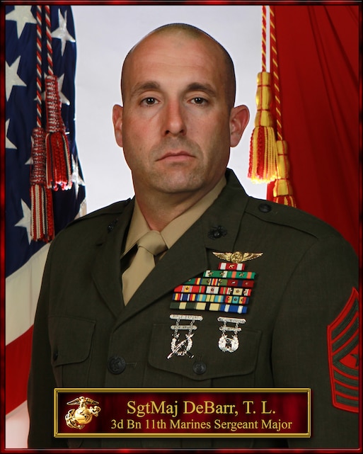 Sergeant Major Travis L. DeBarr > 1st Marine Division > Biography