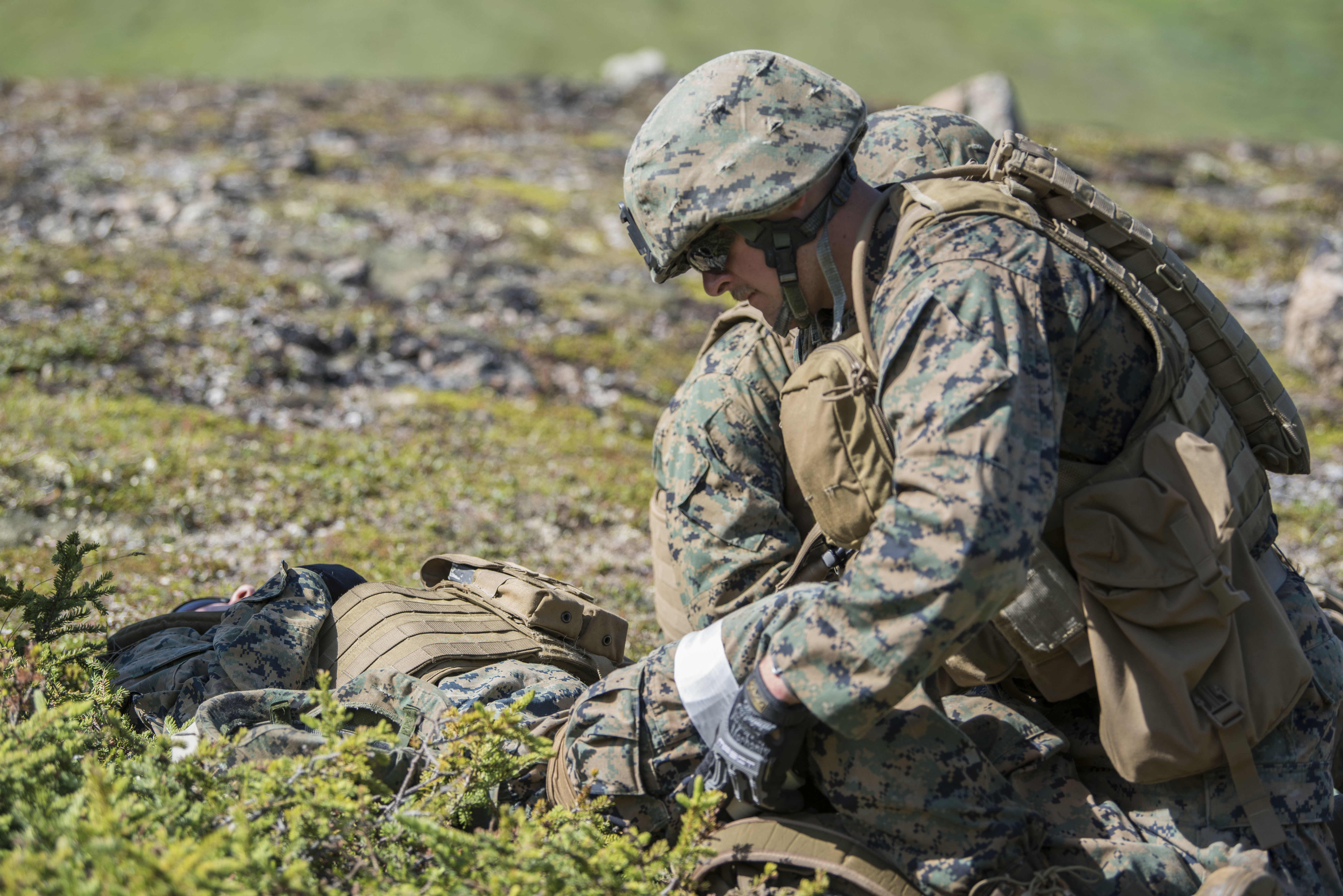 Marines practice CASEVAC training at JBER