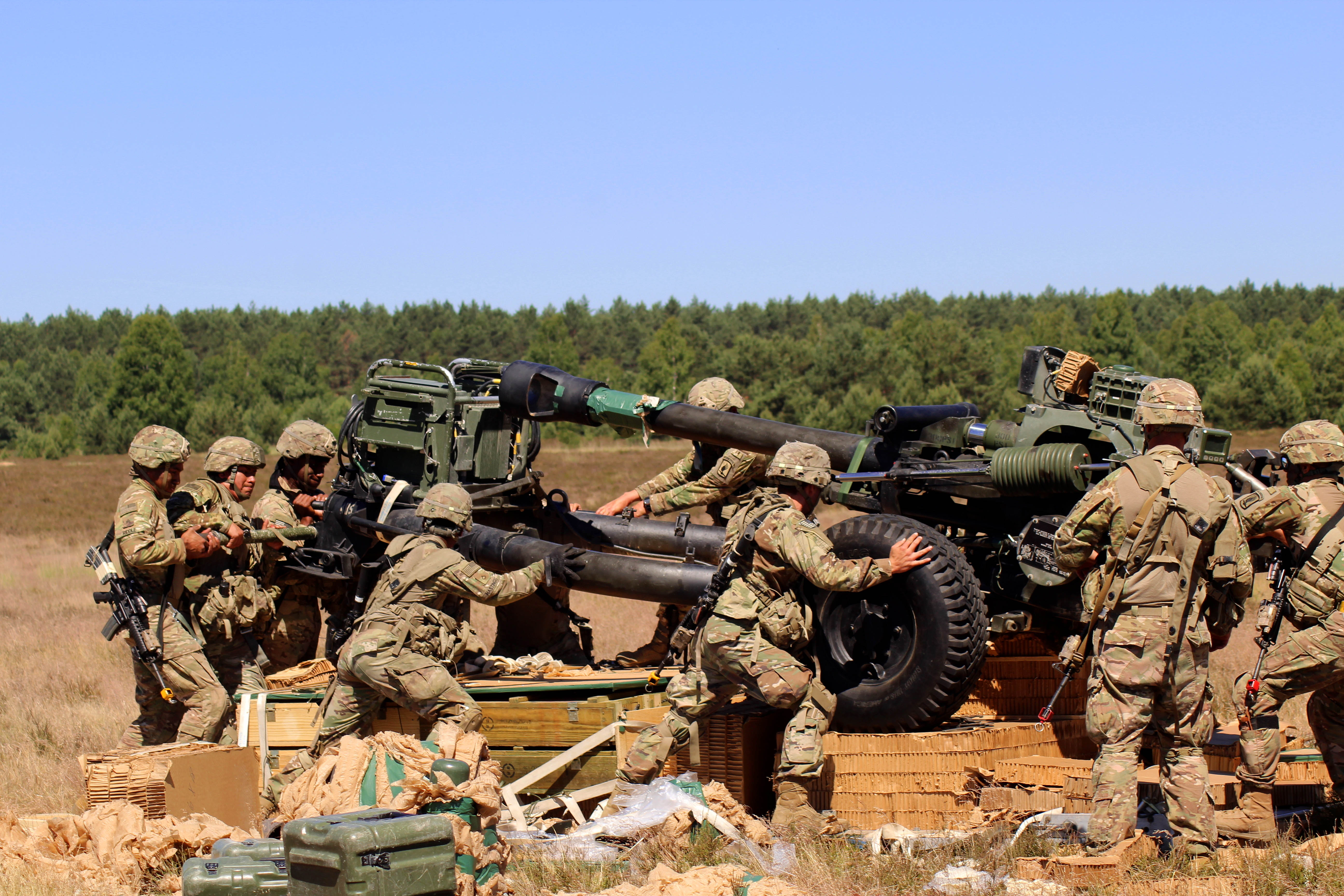Howitzer Positioning | U.S. Department of War
