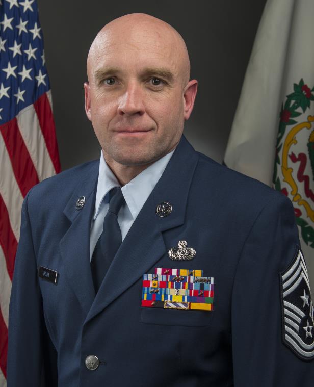 Official photo of Command Chief Master Sgt. James Dixon