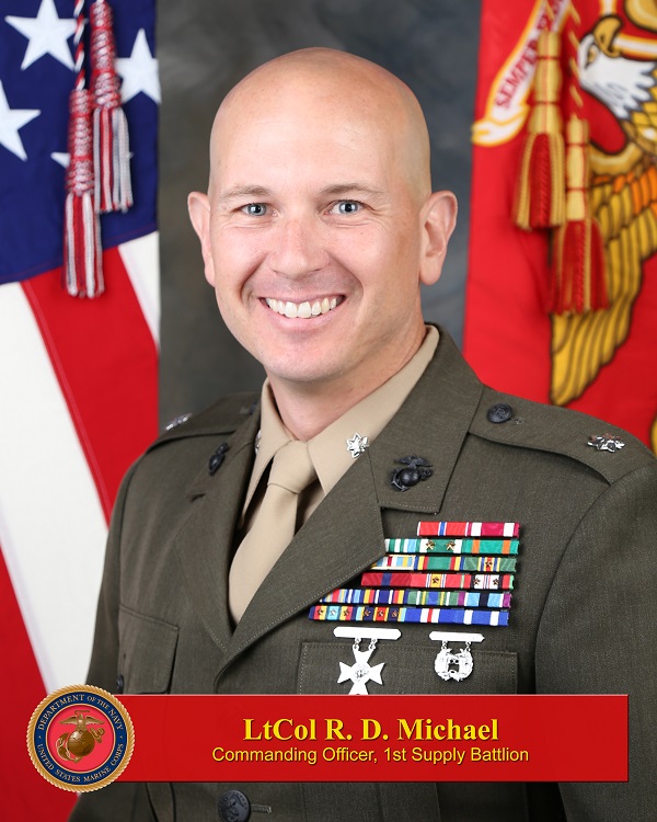 LtCol Michael > 1st Marine Logistics Group > Leaders