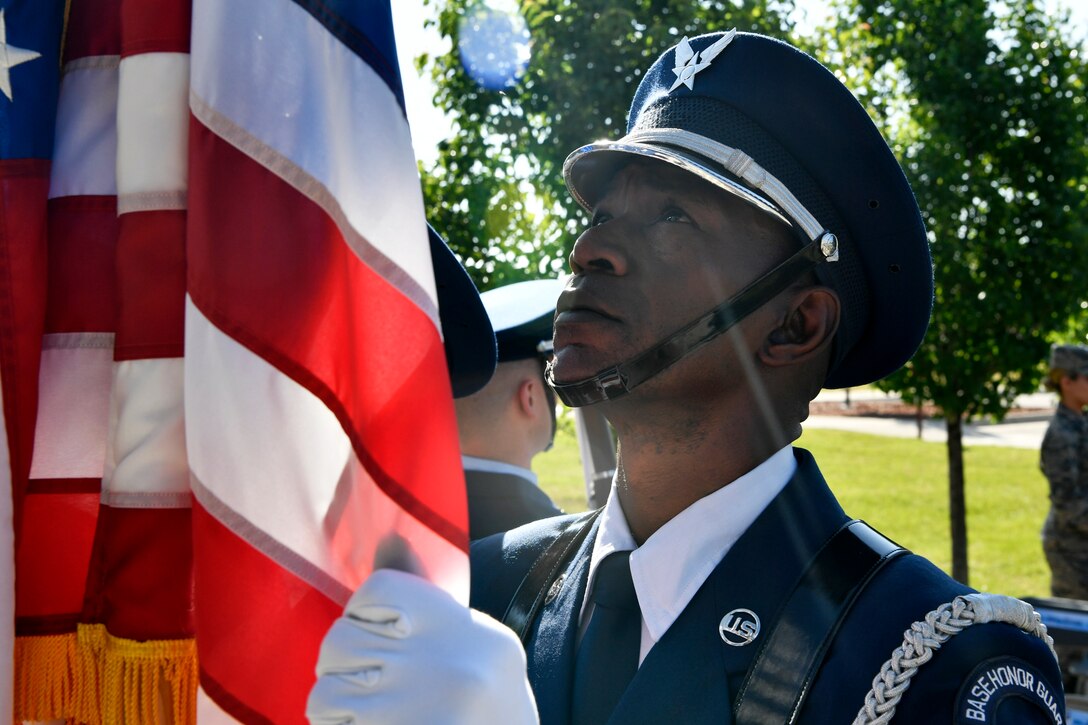 460th MDG celebrates massing of medics completion