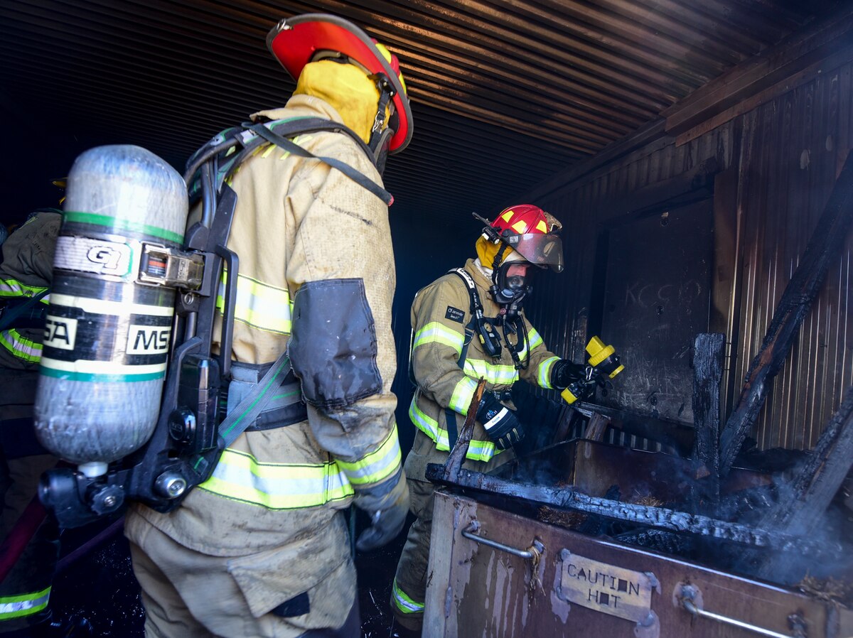 Ellsworth and RCFD train at 700 degrees > Ellsworth Air Force Base ...