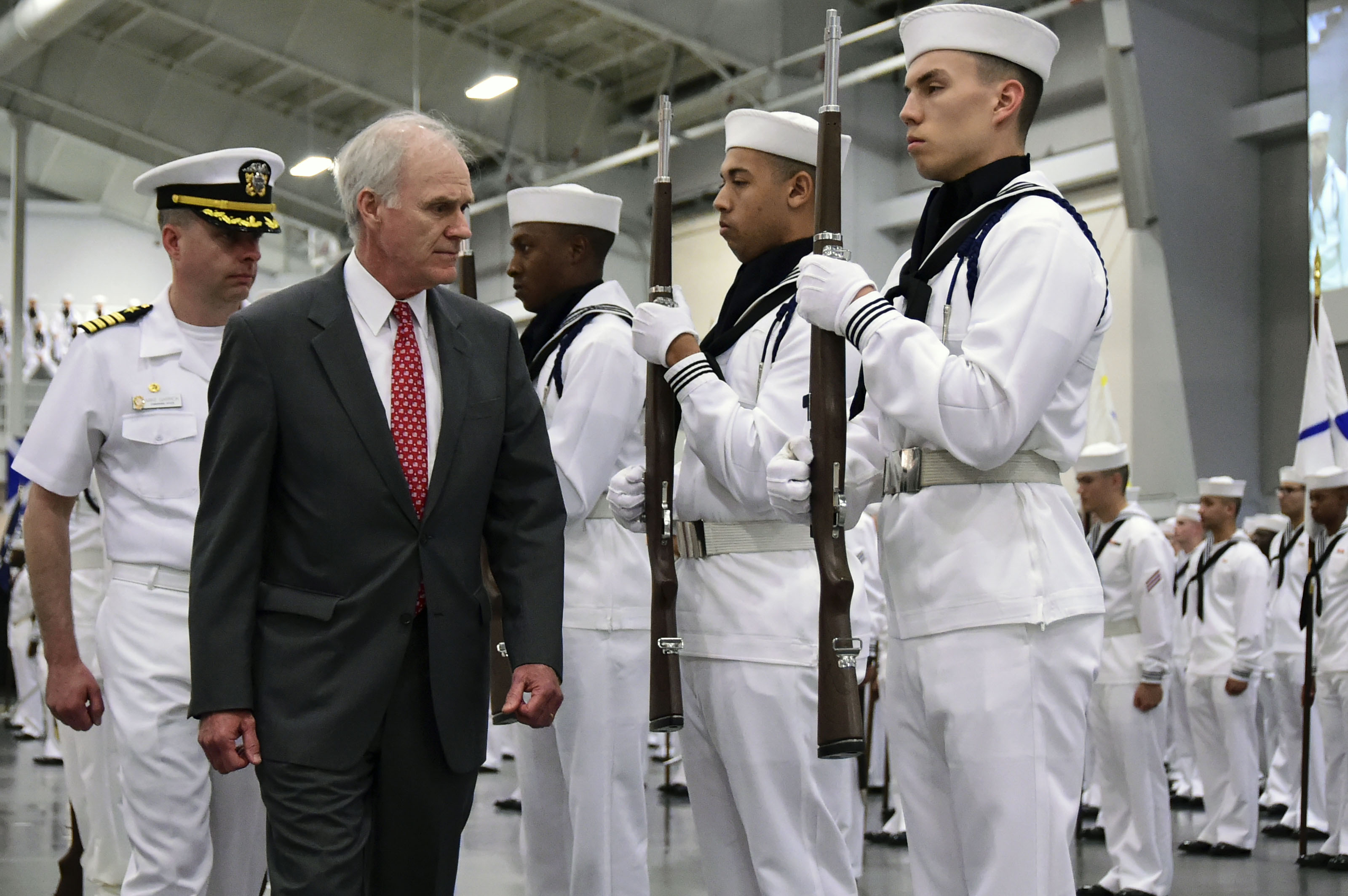 SECNAV Observes New Recruit Training, Reviews Graduation > United ...