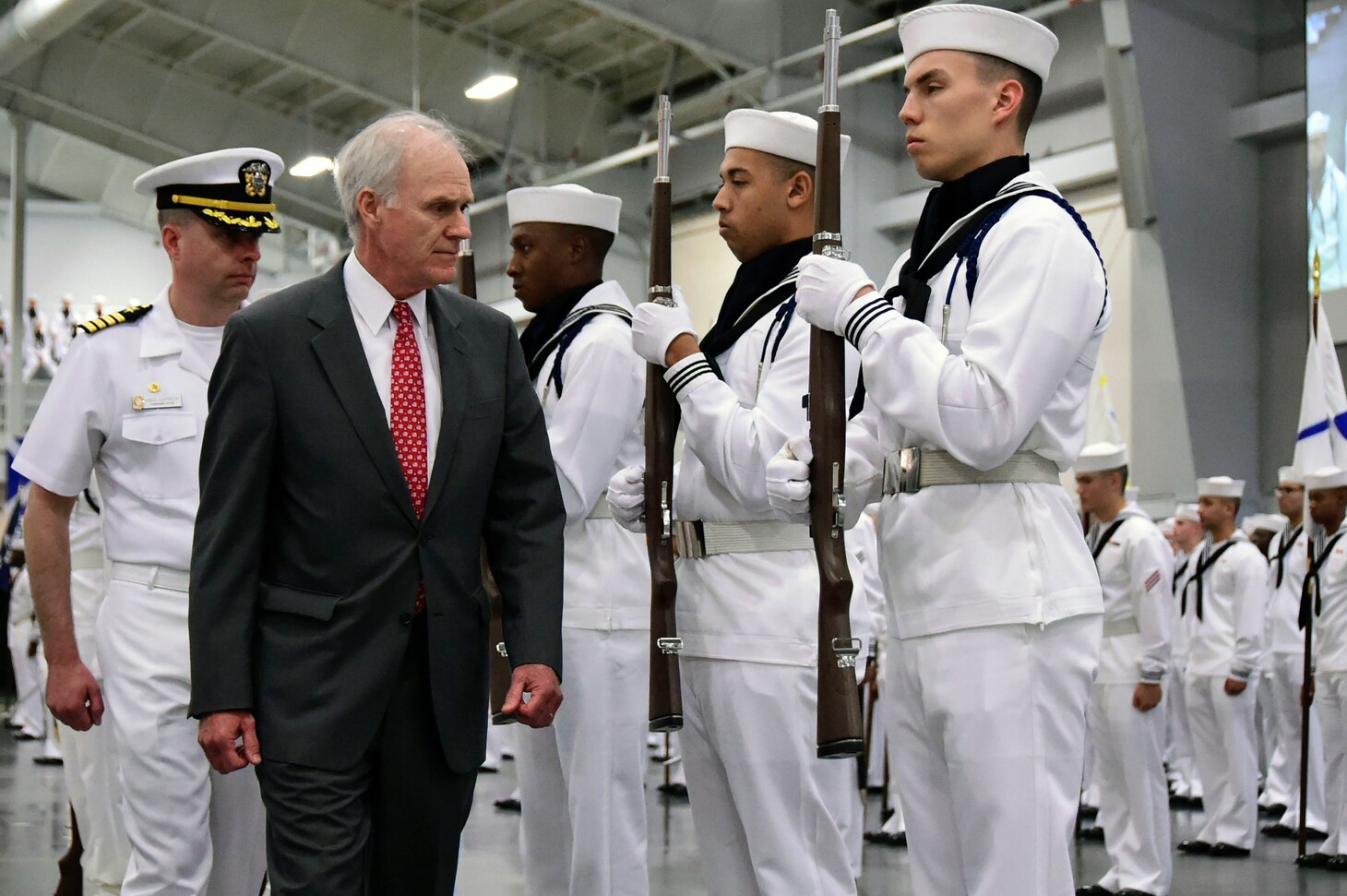 SECNAV Observes New Recruit Training, Reviews Graduation > United ...