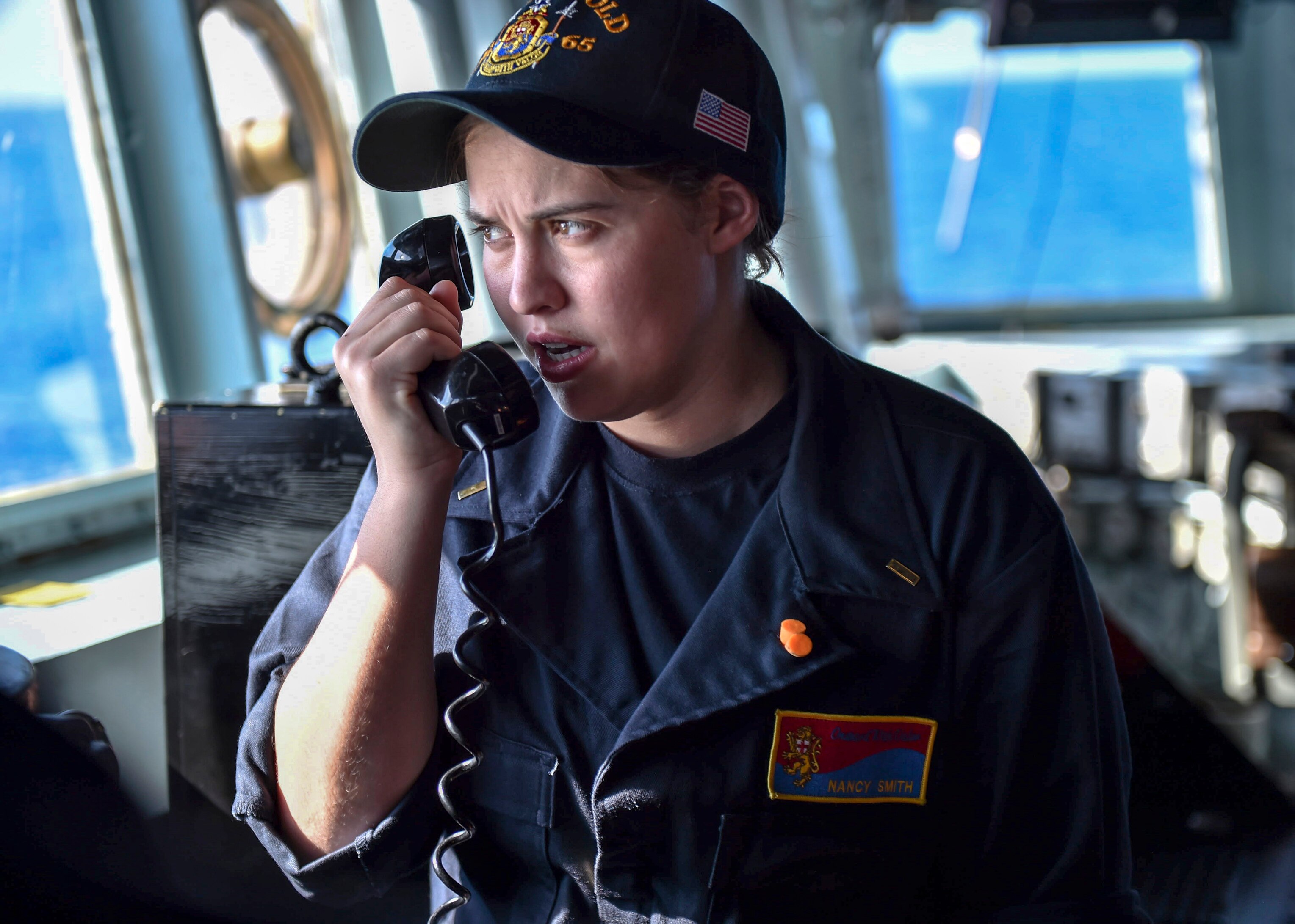 180308-N-RB168-286 PHILIPPINE SEA (March 8, 2018) Ensign Nancy Smith ...