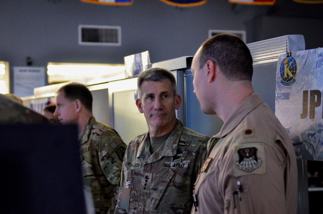 Resolute Support commander visits CAOC