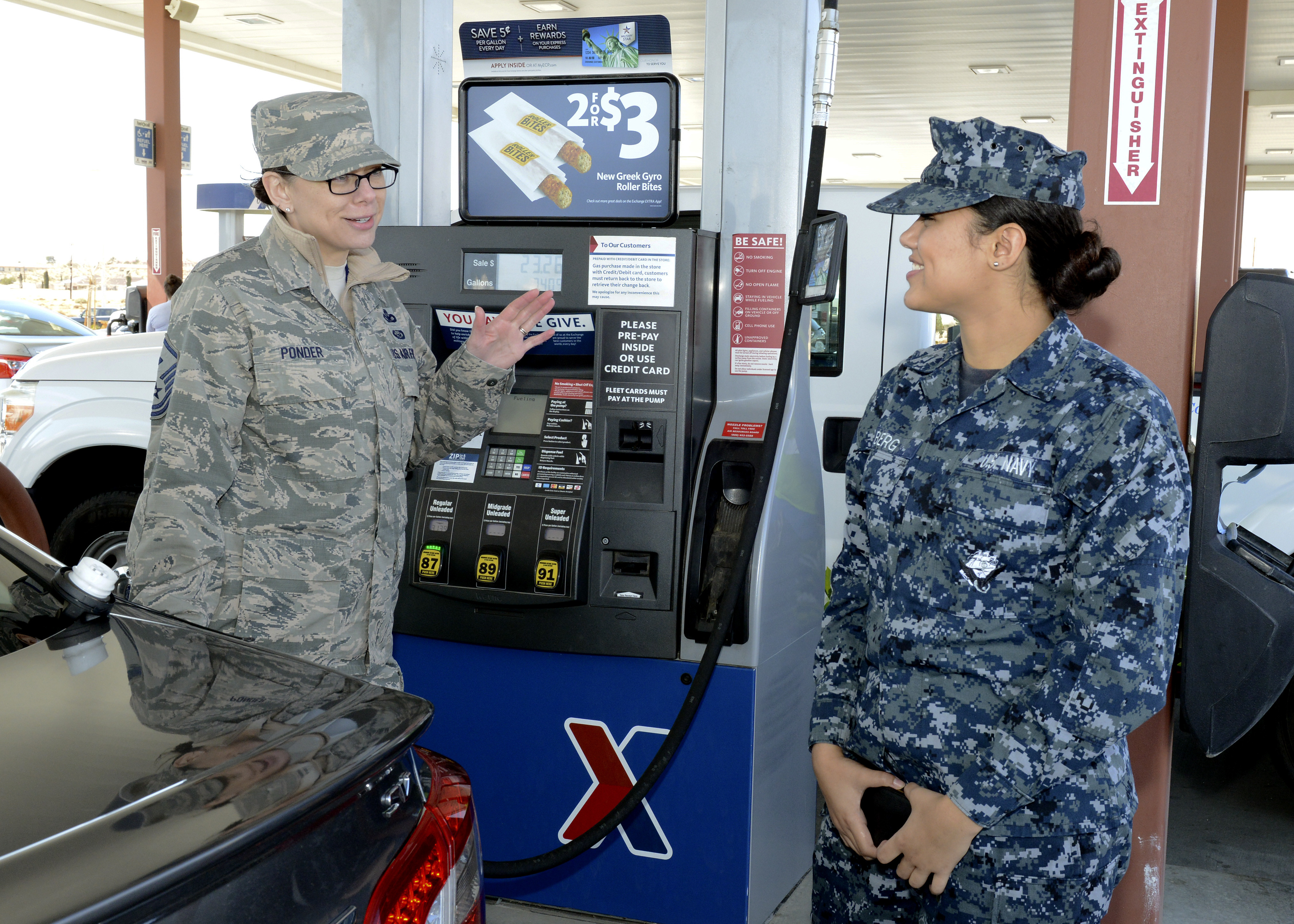 Fueled by kindness, first sergeants pay for gas > Edwards Air Force ...