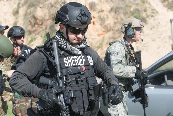 JBSA 802nd SFS & Bexar County Sheriff's Office members attend ad