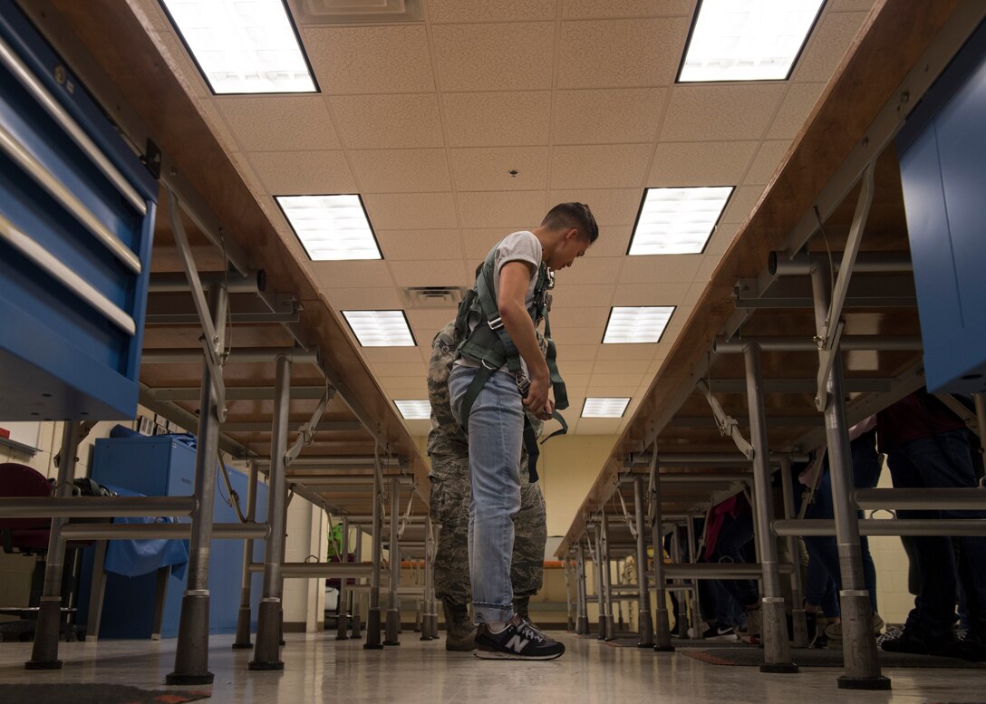 Junior ROTC cadets tour the Mighty 97th
