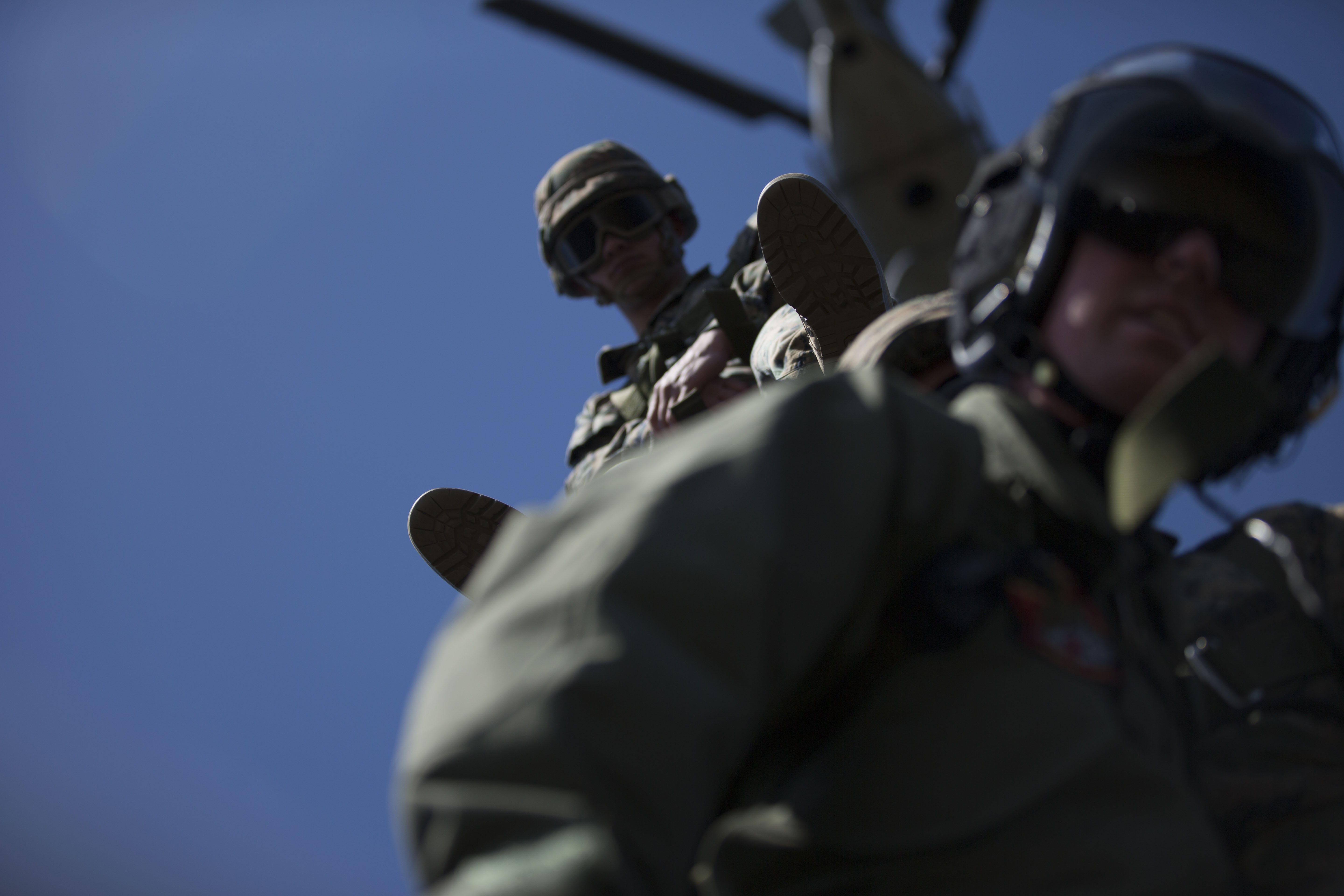 Marines conduct SPIE training for HRST course