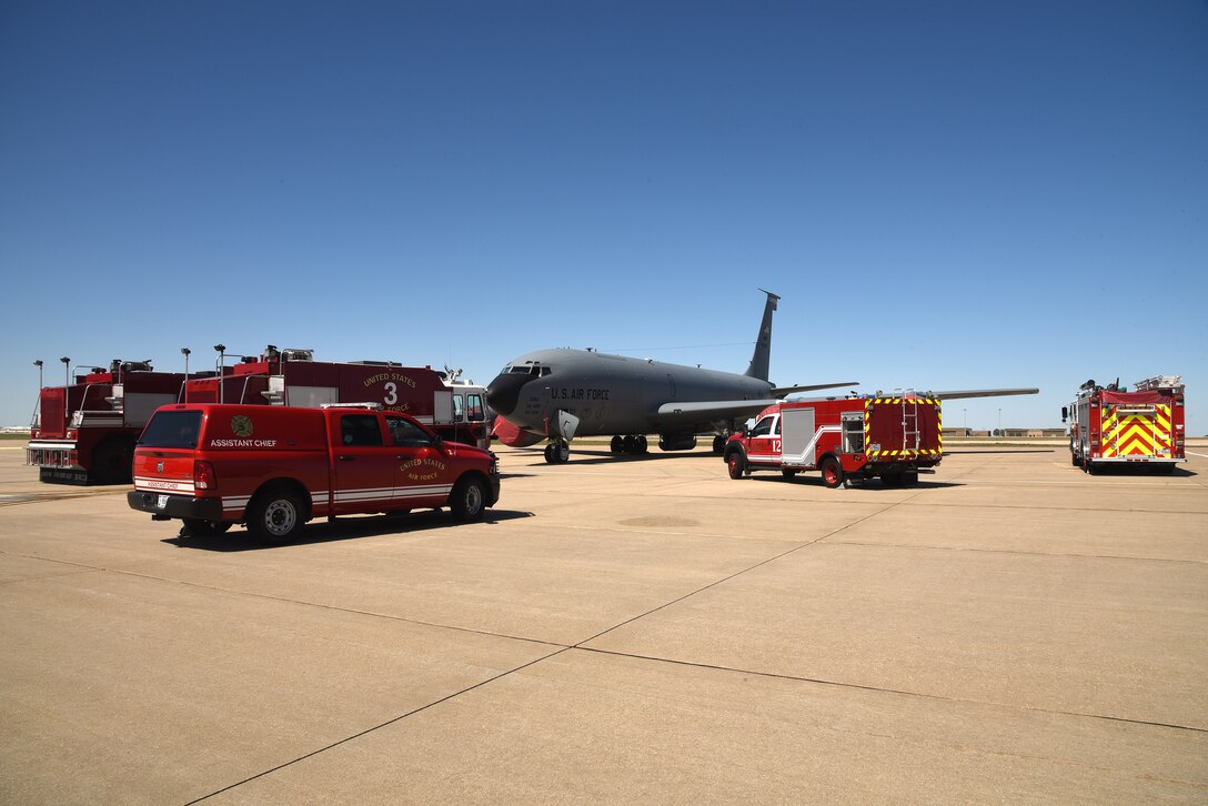 Fire training on the flight line