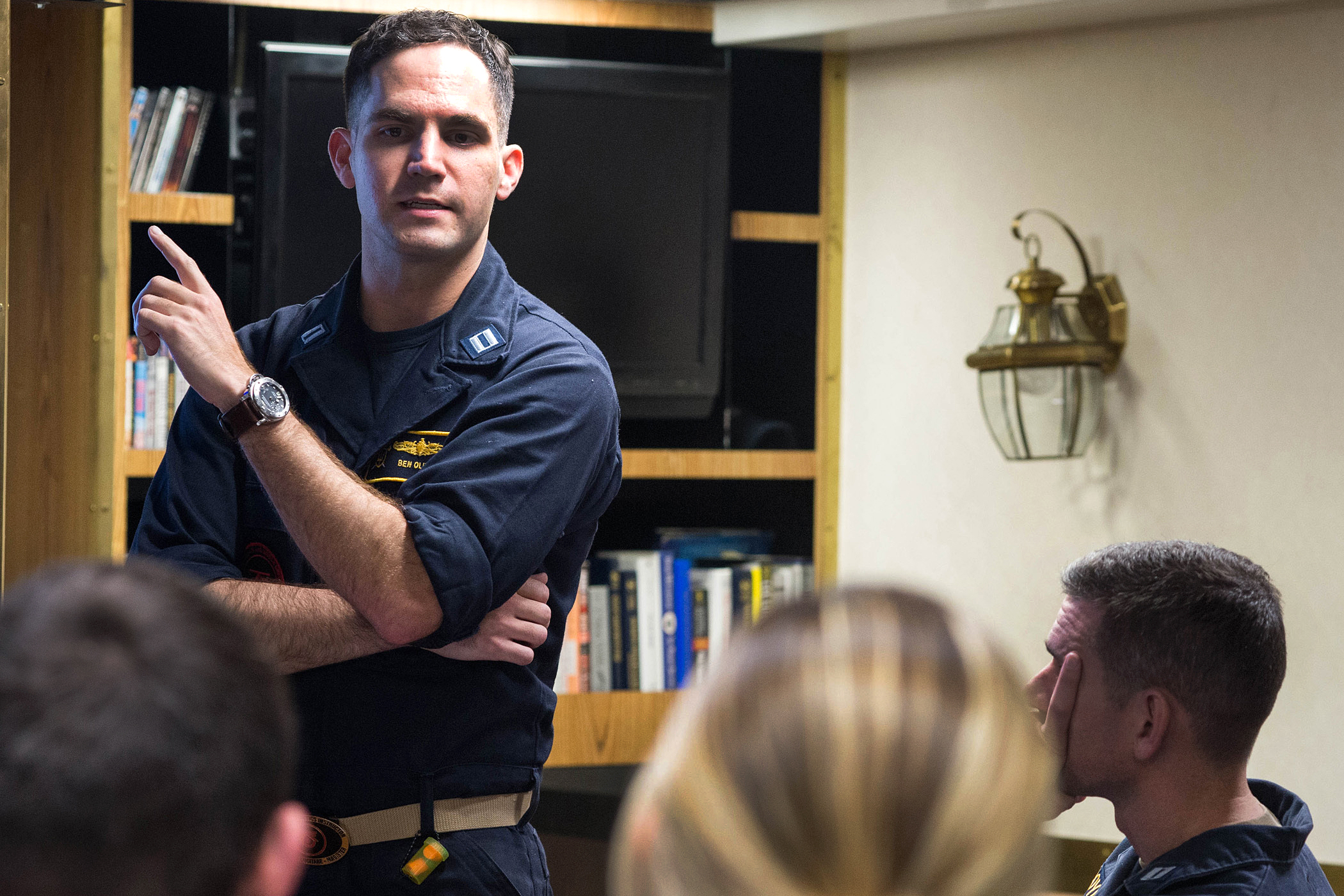 Debriefing Sailors | U.S. Department of War