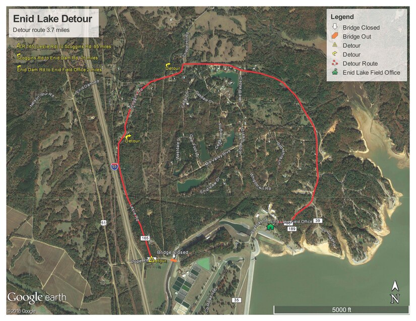 Enid Lake Bridge Closure > Vicksburg District > News Releases