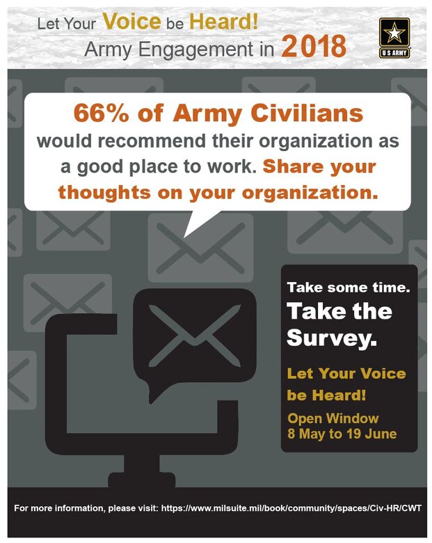 2018 Federal Employee Viewpoint Survey open through June 19 > U.S. Army ...