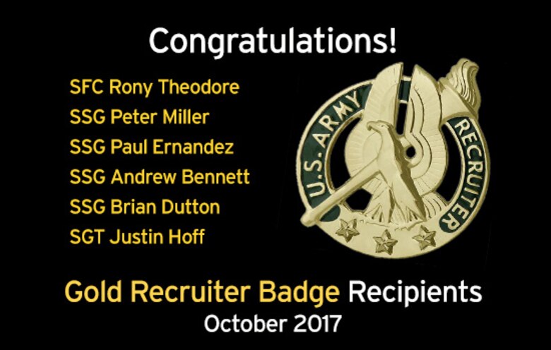 Gold Recruiter Badge returns to USAREC > U.S. ARMY RECRUITING COMMAND ...