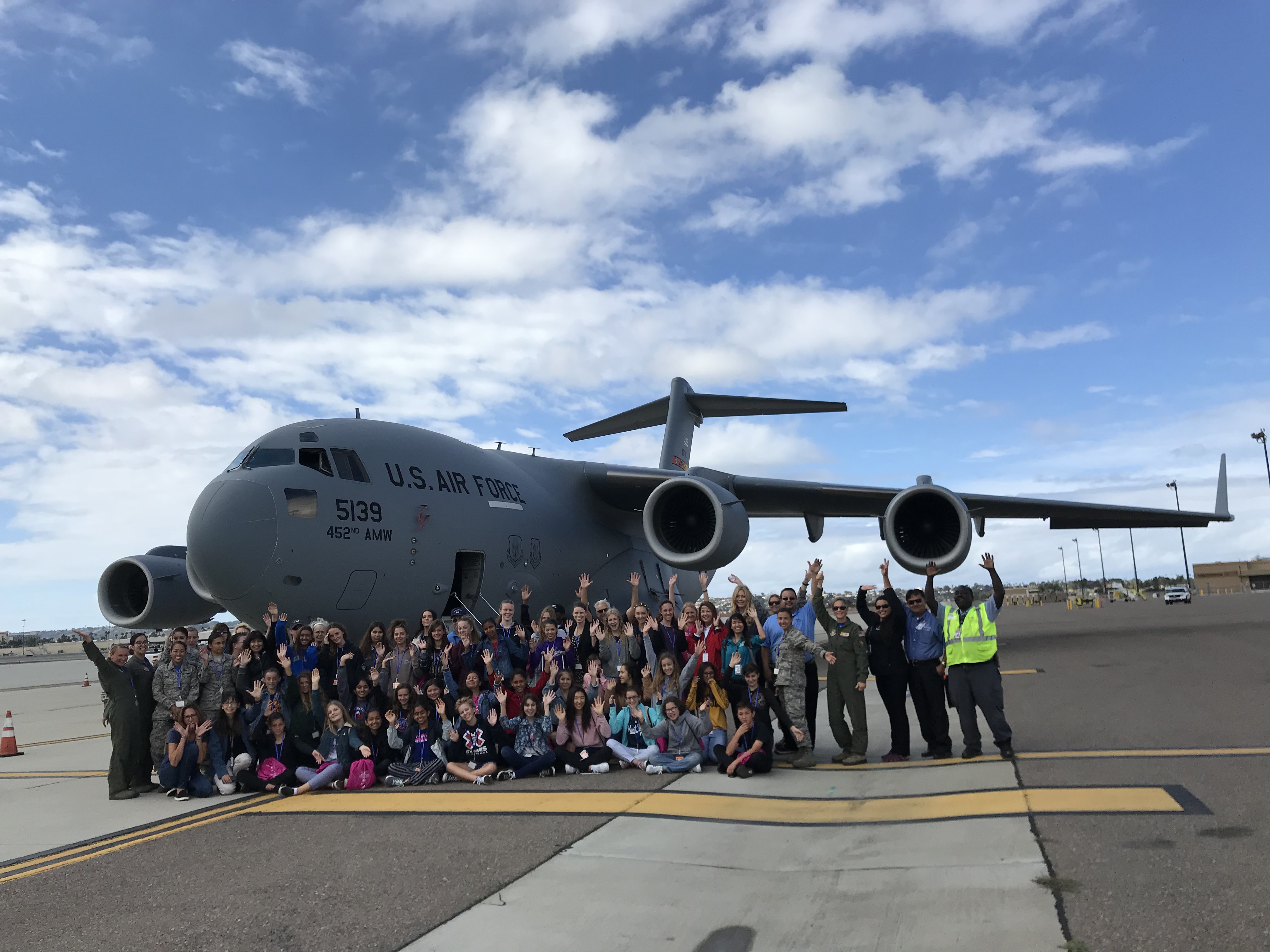 Team March Inspires Young Women to a Career of Aviation > March Air ...