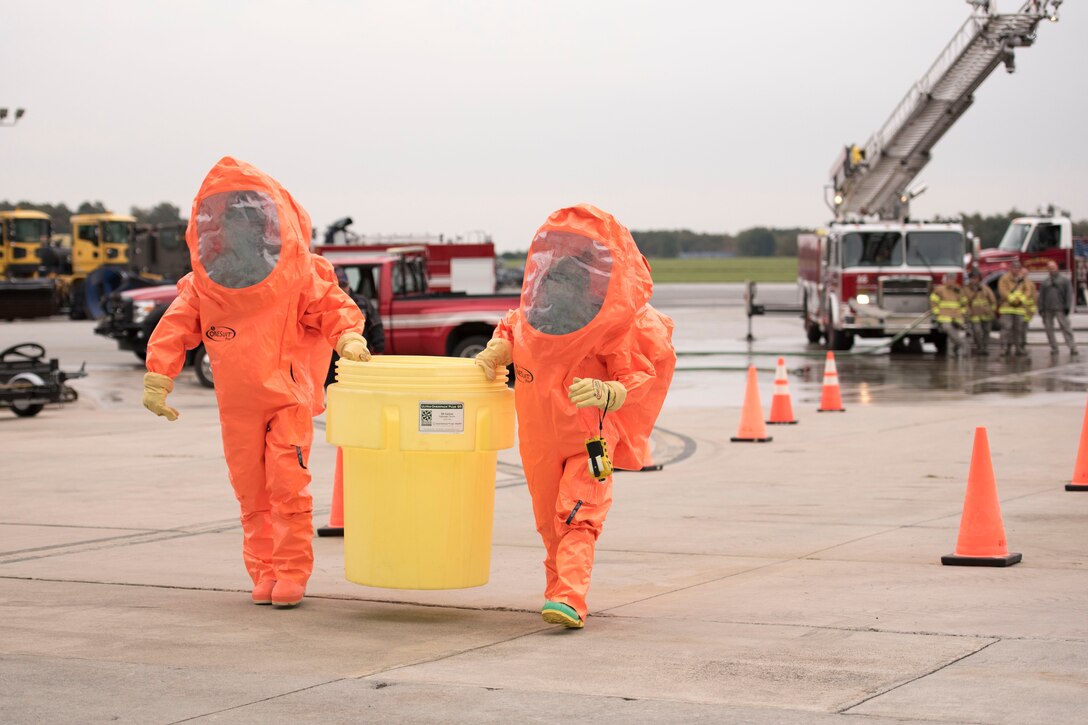 Hazardous material exercise conducted at wing