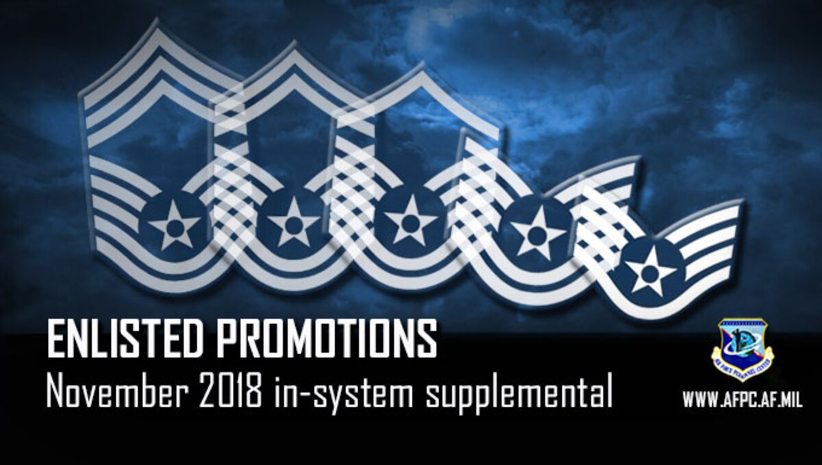 November enlisted in-system supplemental promotion list released > Air ...