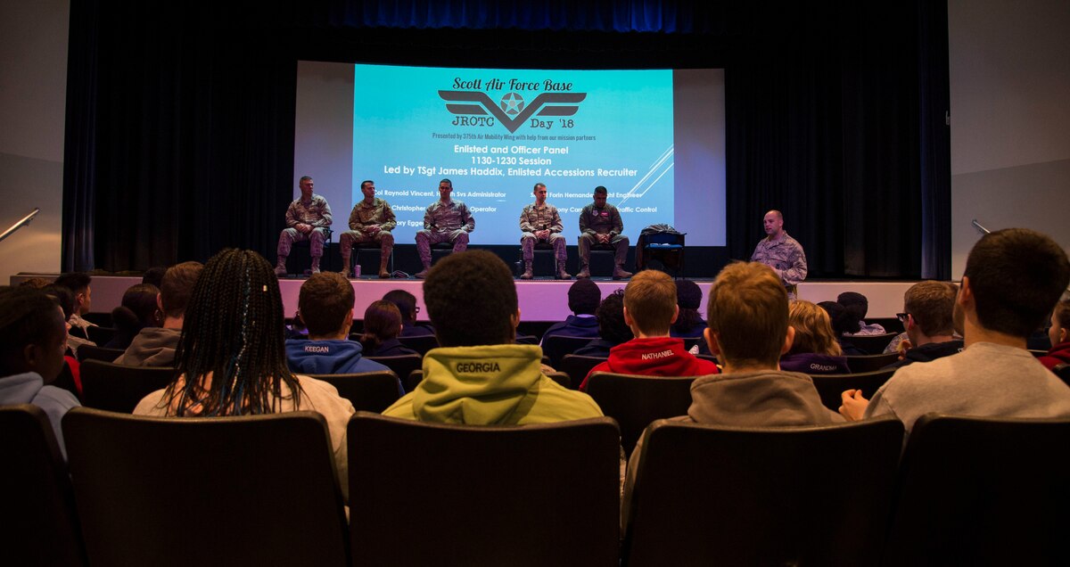Scott showcases mission, Air Force lifestyle for JROTC cadets > Twenty ...