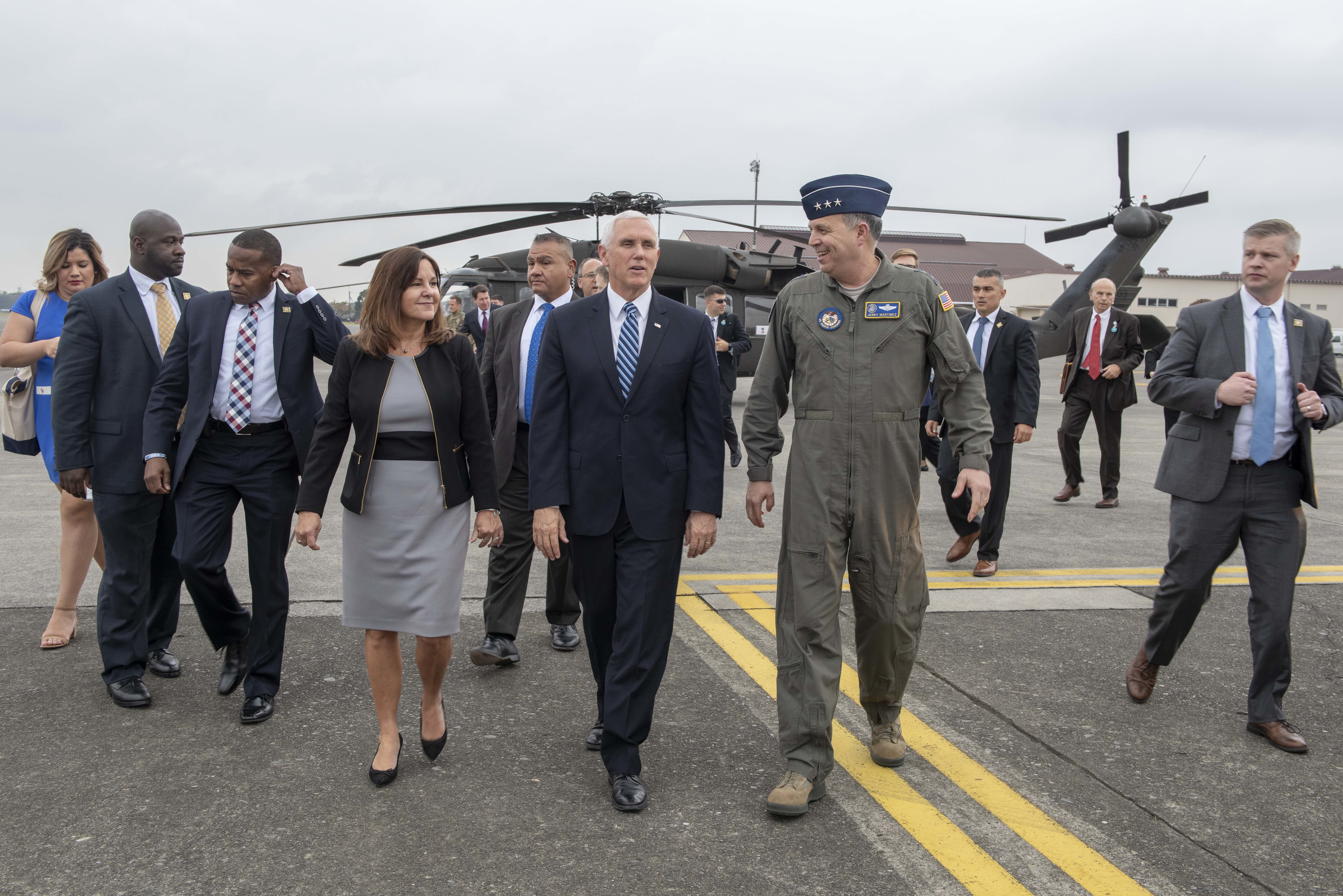 VPOTUS, Second Lady meet with Team Yokota