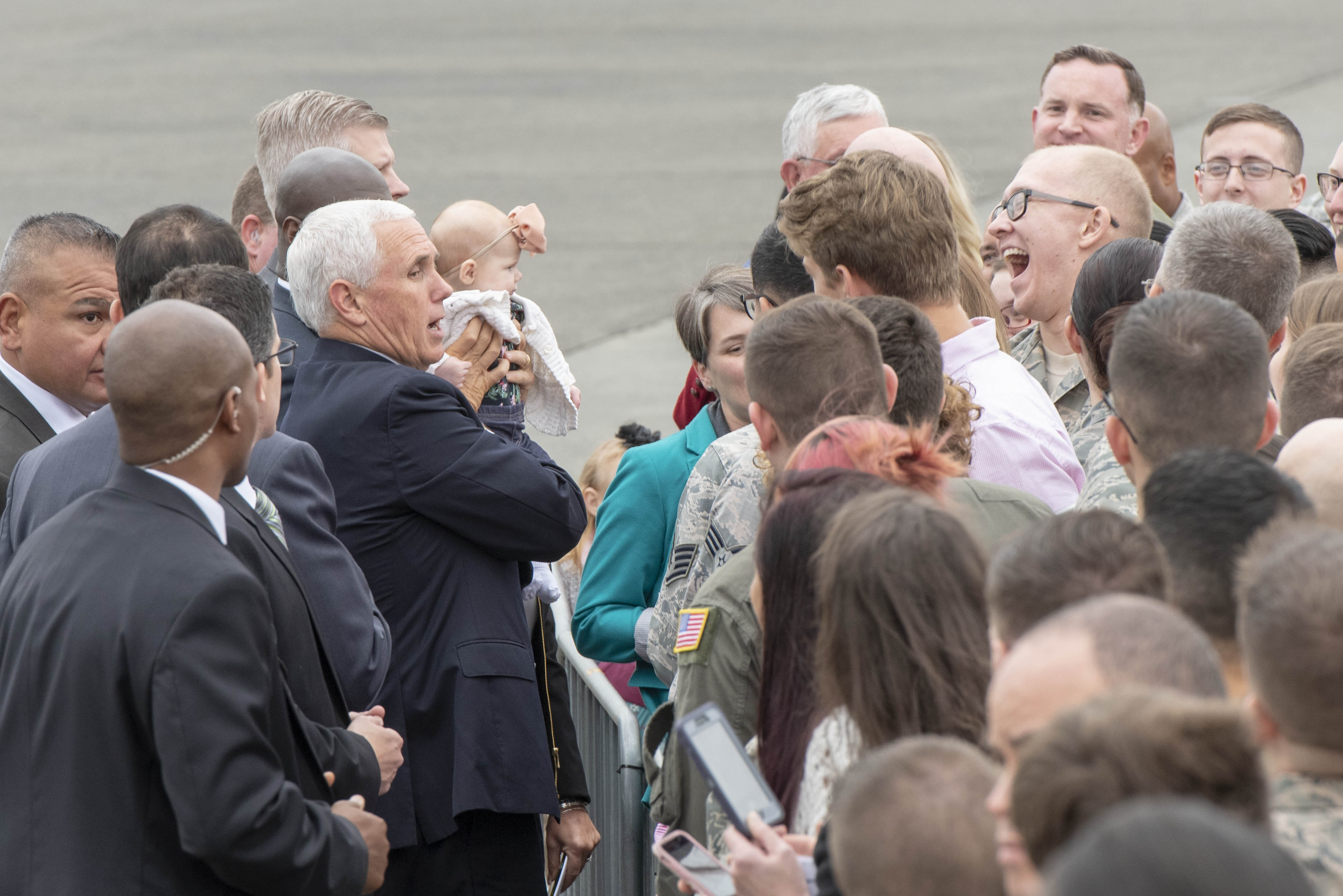 VPOTUS, Second Lady meet with Team Yokota