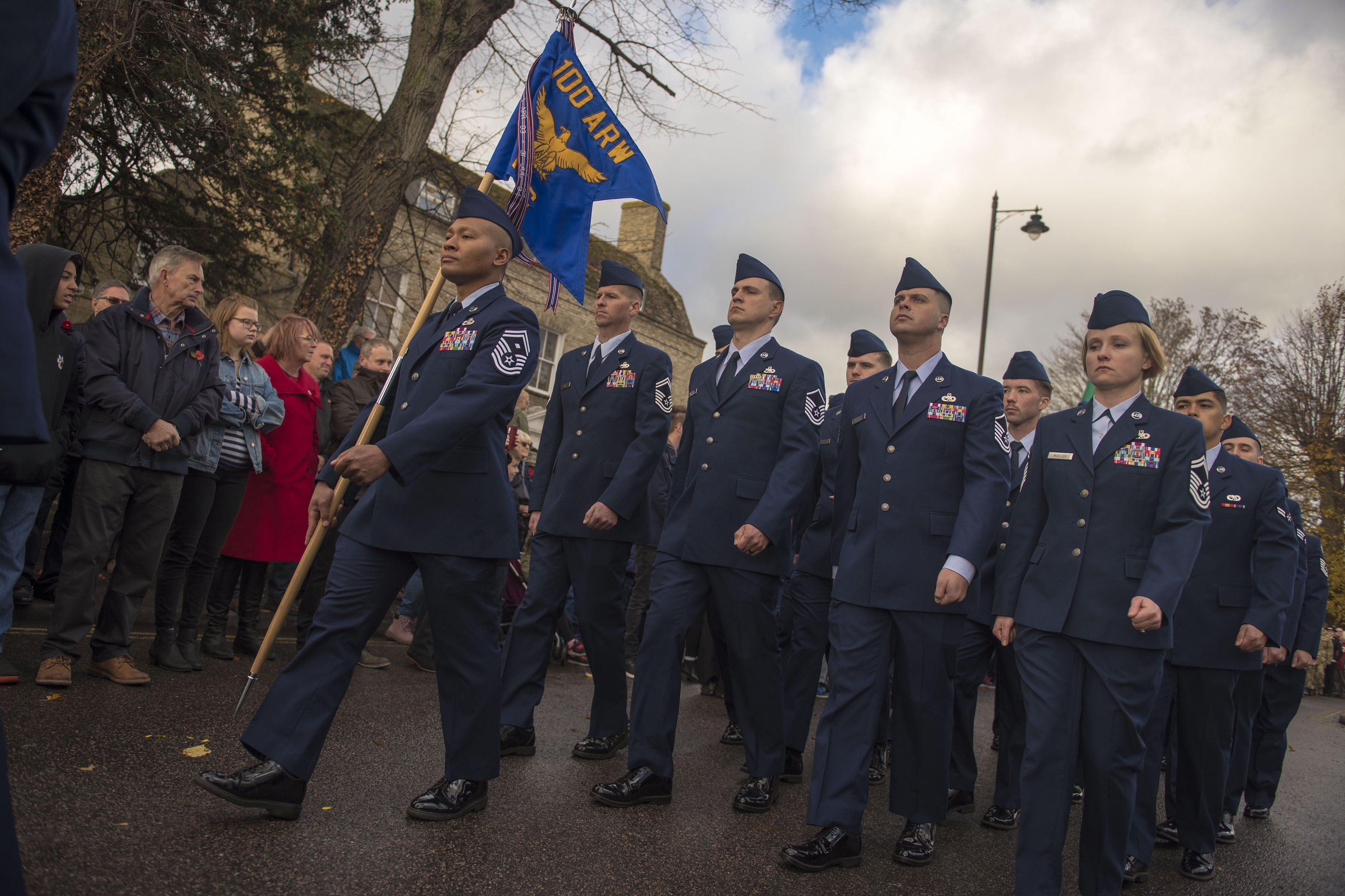 US Airmen honor the 100th anniversary of WWI at Remembrance Day events