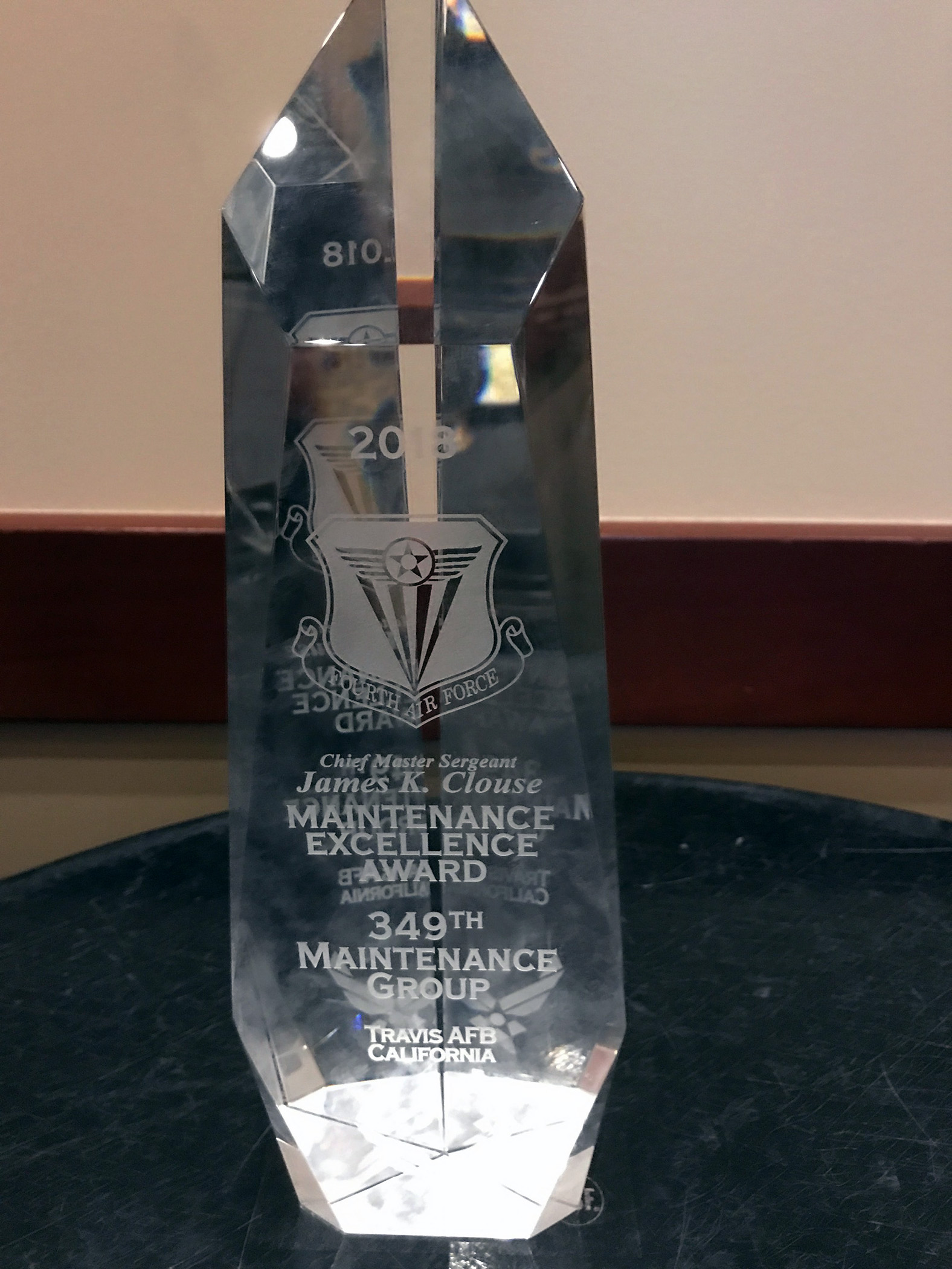 Chief Master Sgt. James K. Clouse Maintenance Excellence Trophy