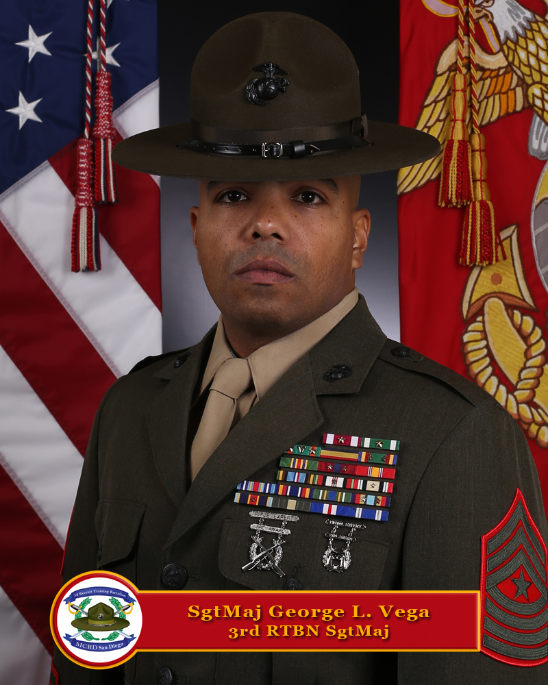 Sergeant Major George L. Vega > Marine Corps Recruit Depot, San Diego ...