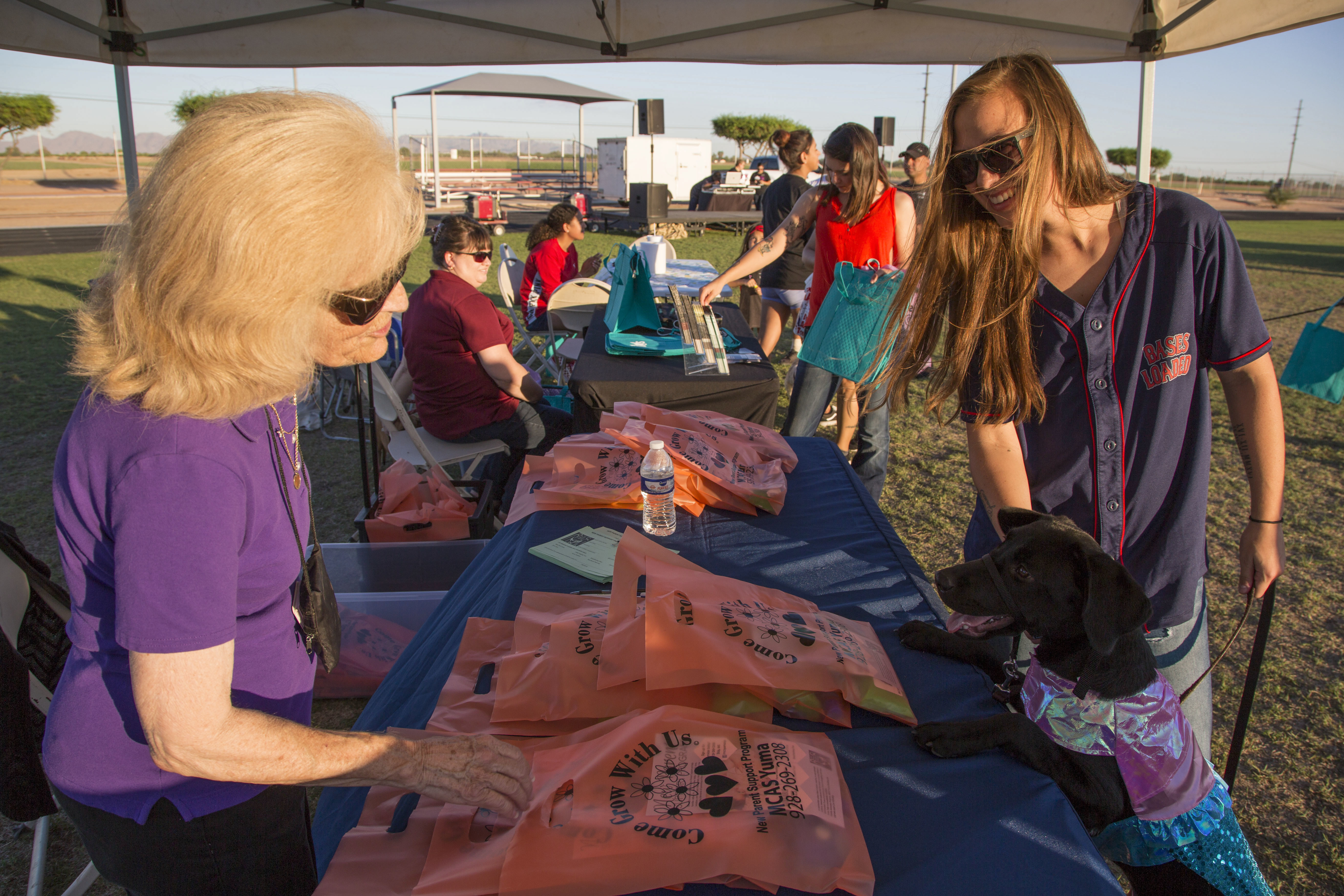 Purple Paws for a Cause event