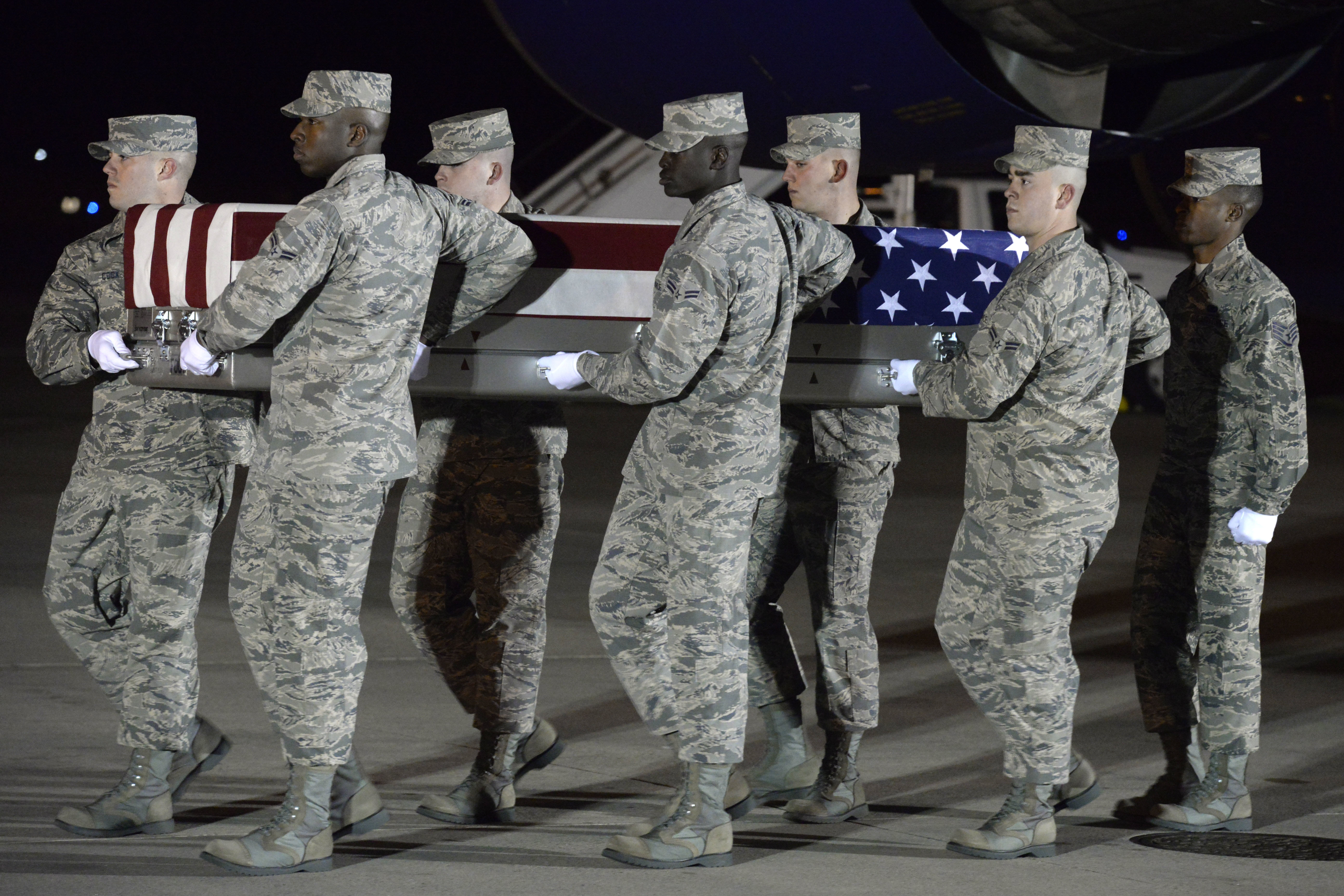 Air Force Staff Sgt. Dylan J. Elchin honored in dignifed transfer Nov ...