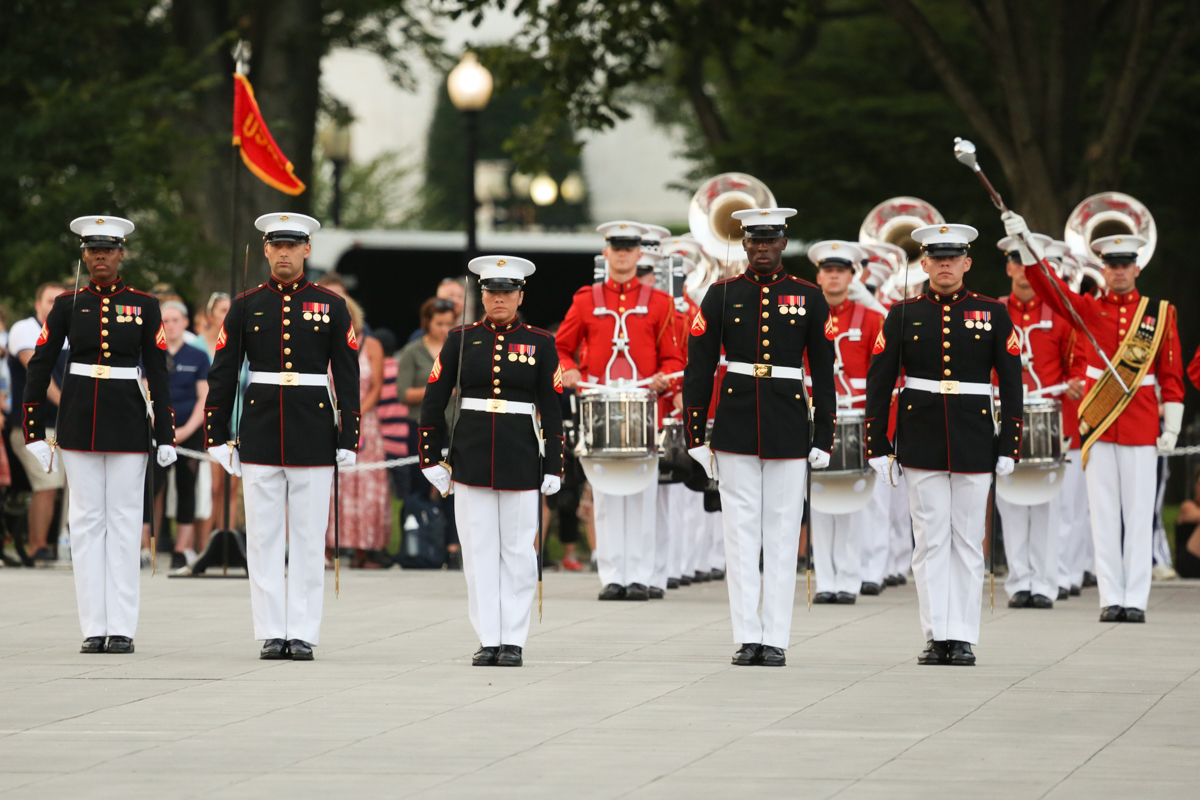 Marine Band Admin Clerk Serves as Parade Commander