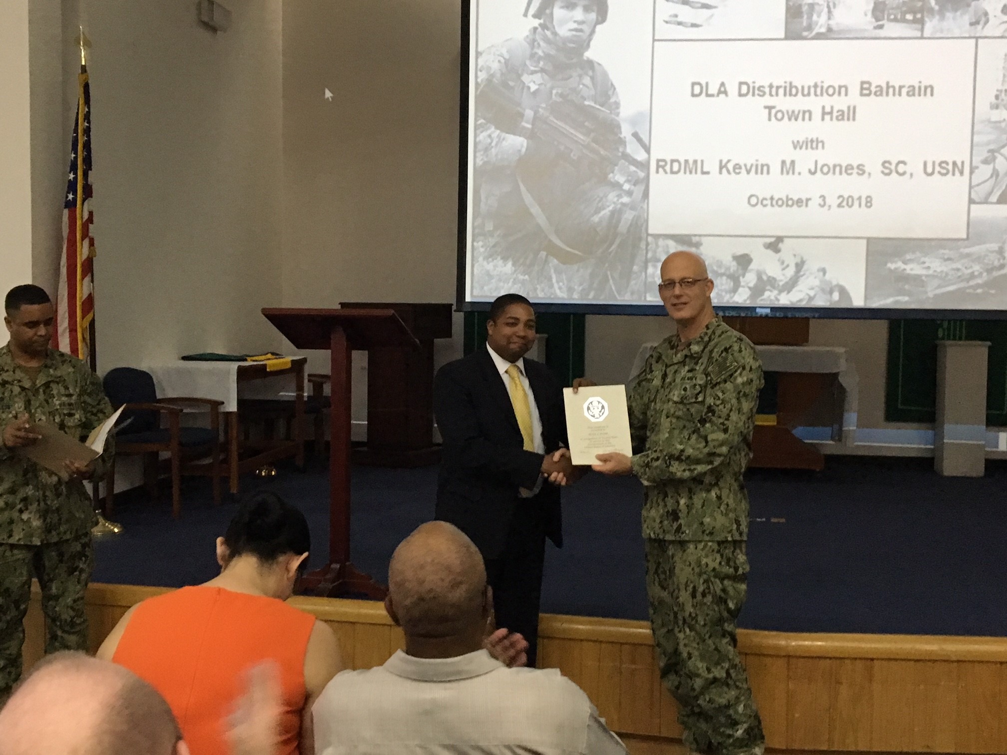 Distribution commanding officer hosts Bahrain town hall > Defense ...