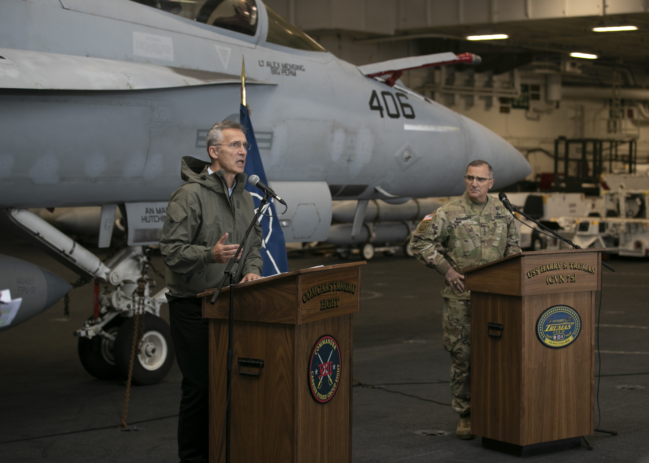 NATO Maritime Operations: SECGEN, SACEUR Embark Truman > United States ...