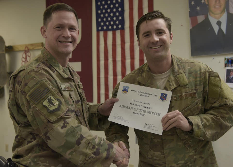 Higgins awarded AOM > U.S. Air Forces Central > News